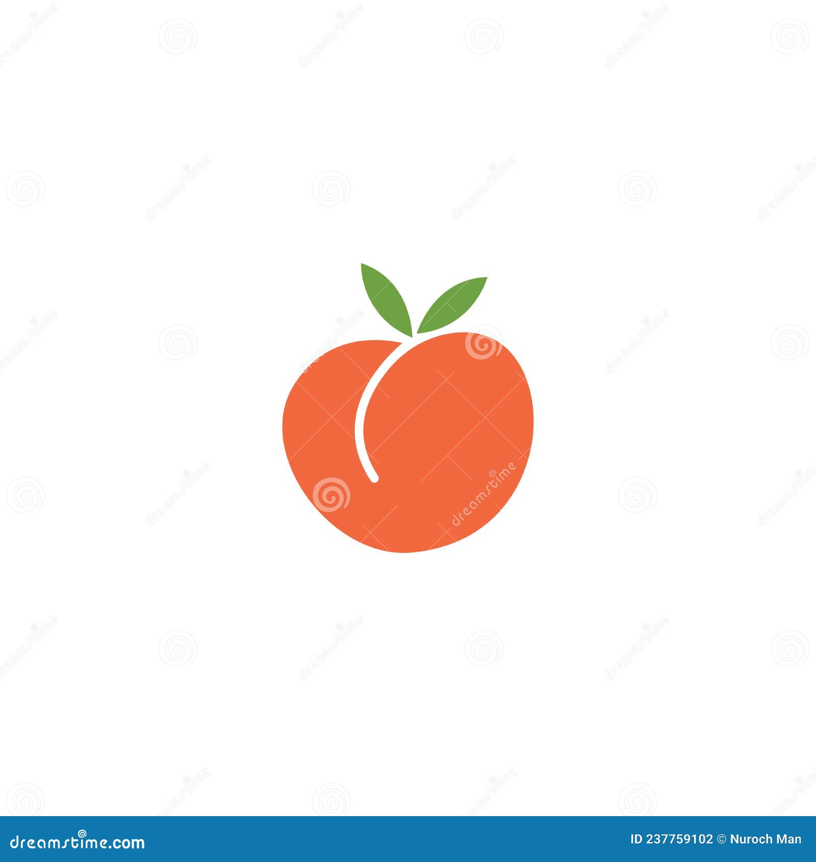 Peach Logo Fruit Vector Icon. Stock Vector - Illustration of strawberry ...