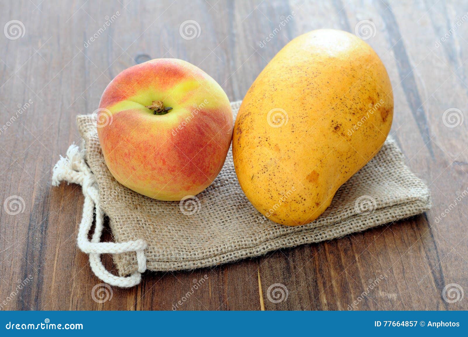 Peach and mango stock image. Image of rustic, fruit, tasty - 77664857