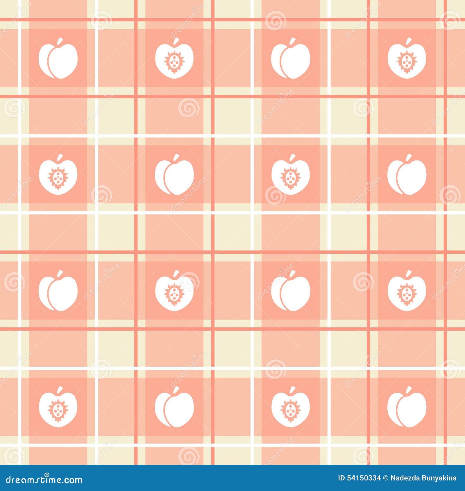 Peach pattern stock vector. Illustration of abstract - 54150334