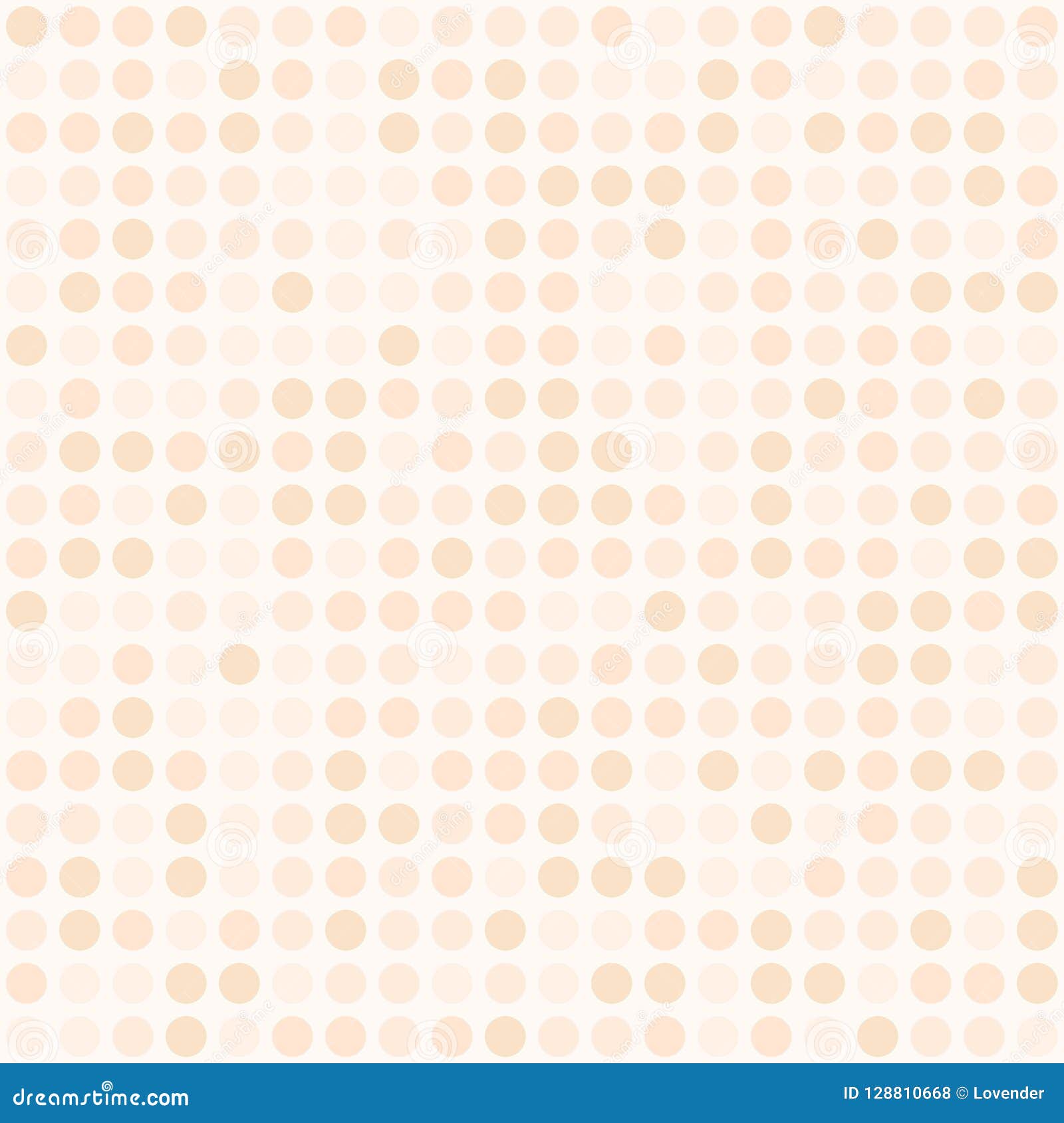Peach Polka Dot Pattern Seamless Vector Background Stock Vector Illustration Of Backdrop