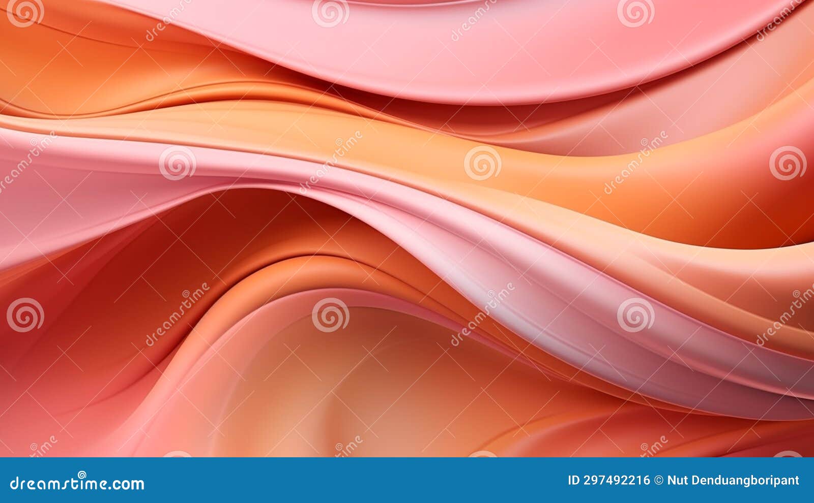 Peach and Rose Gold Fluid Color Waves Abstract Patterns Stock ...