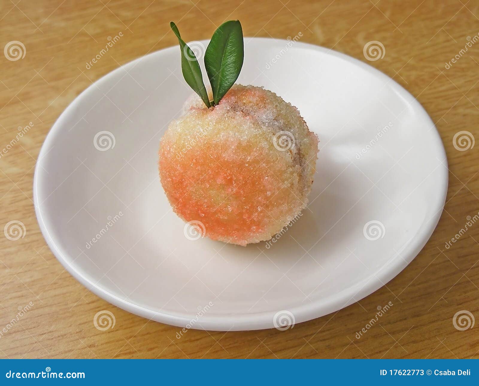 Peach-shaped sweetie stock image. Image of taste, pastry - 17622773