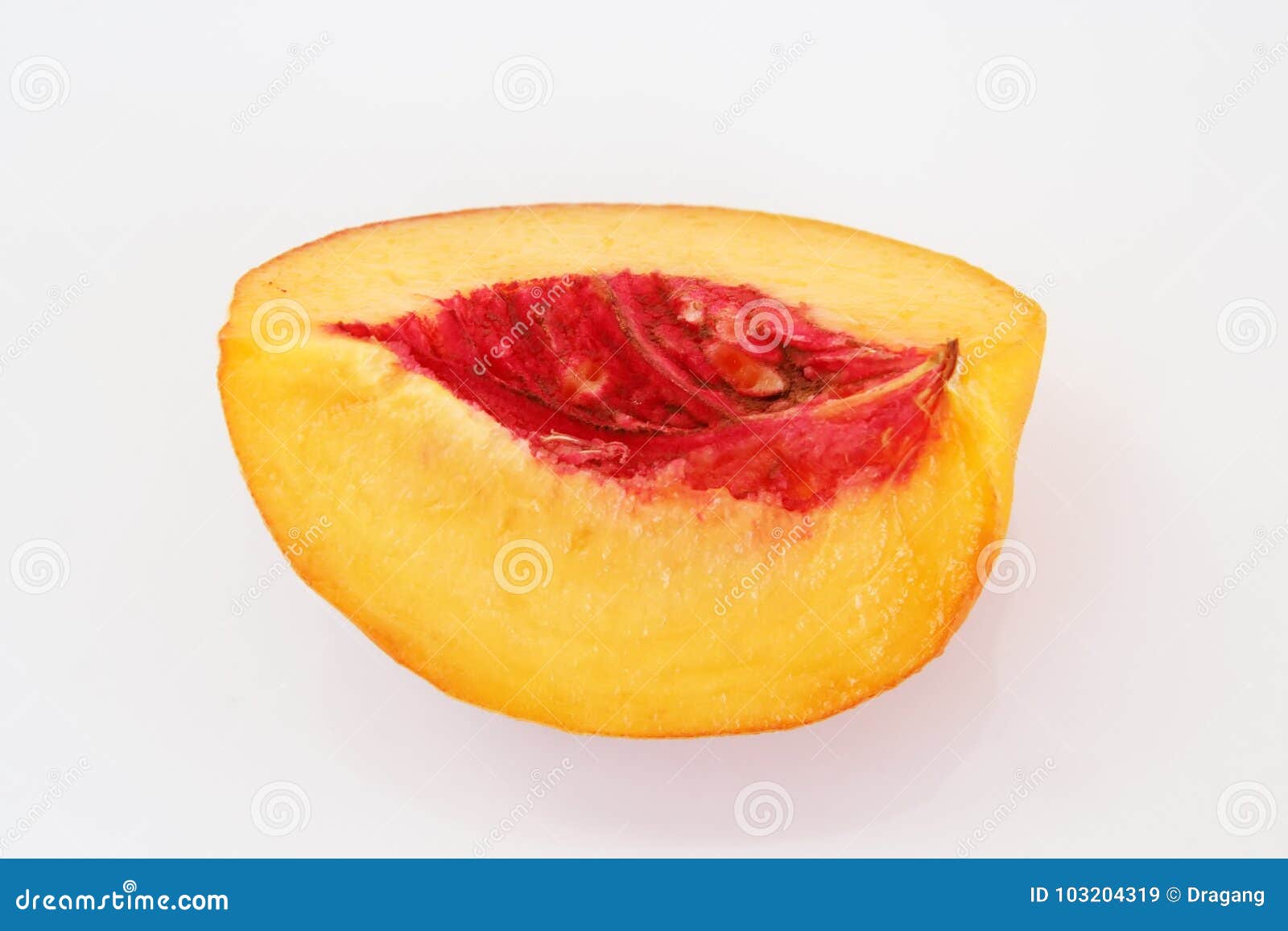 Peach Slice. Slice of Peach. Stock Image - Image of cook, ingredients ...