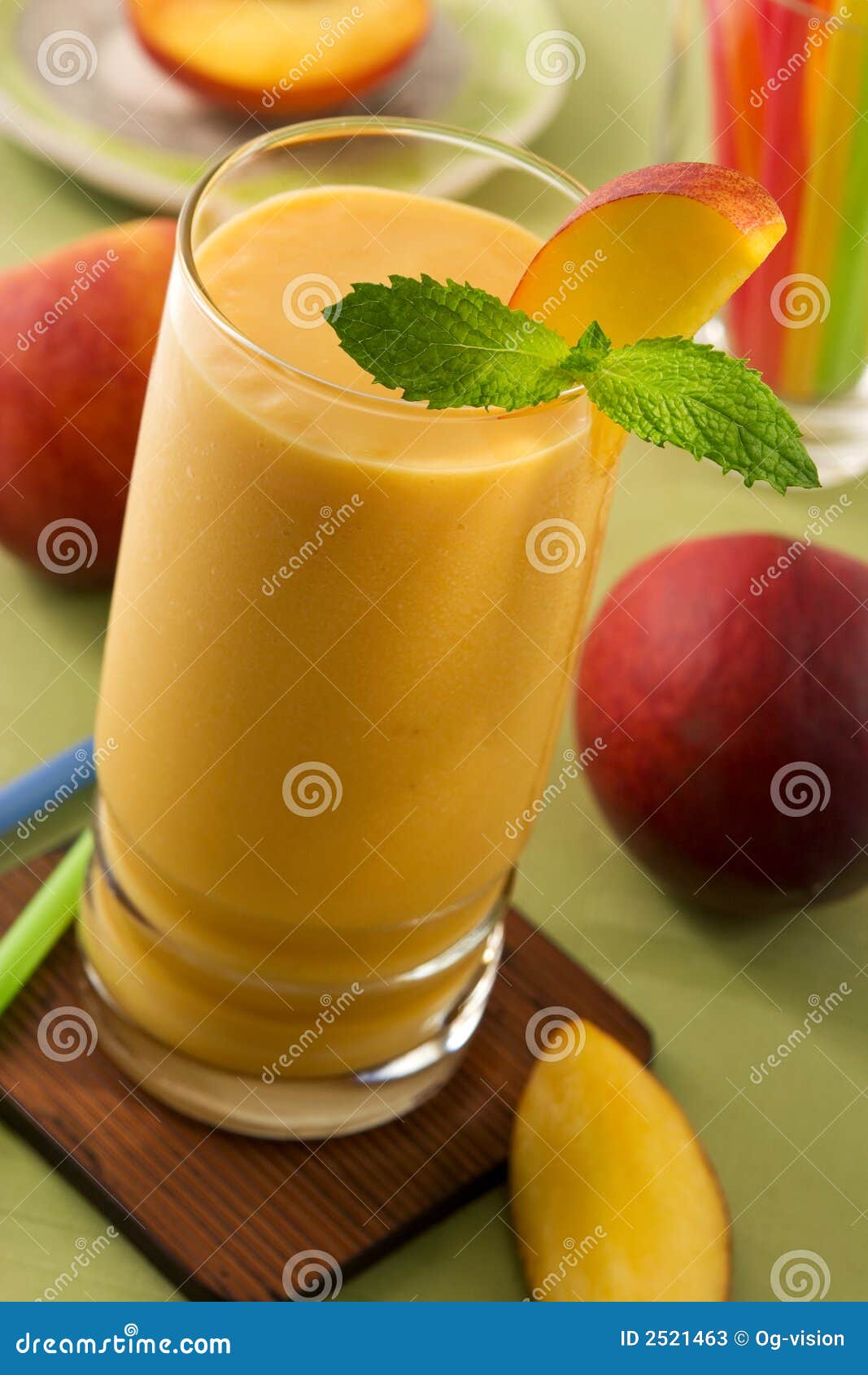 Peach smoothie stock image. Image of still, juicy, sweet - 2521463