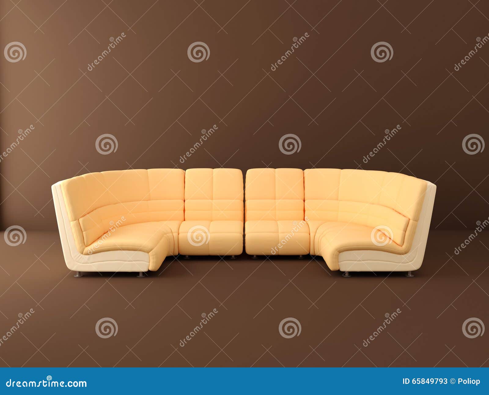 Peach sofa stock image. Image of apartment, pillow, lifestyle - 65849793