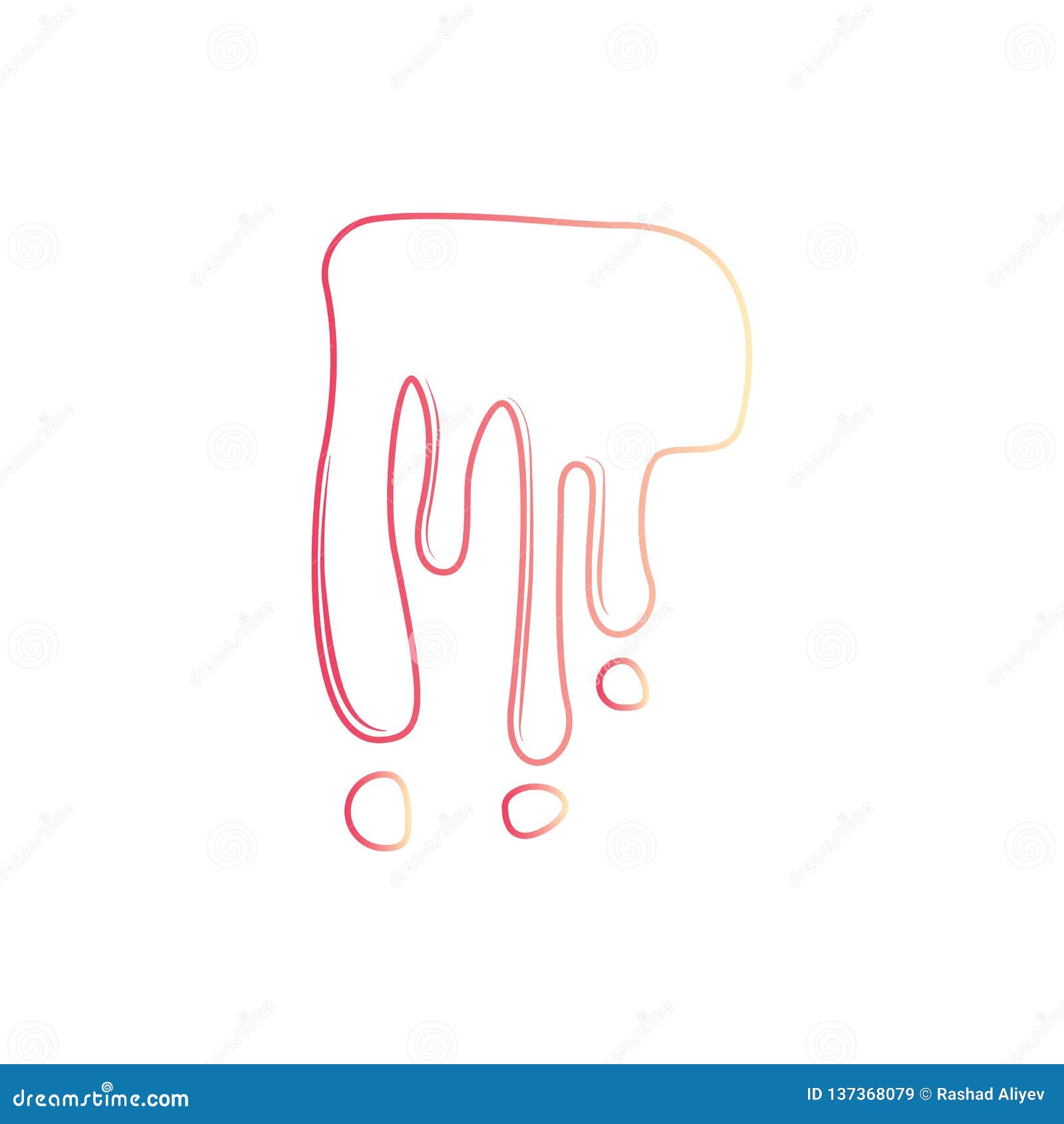 Peach Splash Icon. Element of Splash for Mobile Concept and Web Apps ...