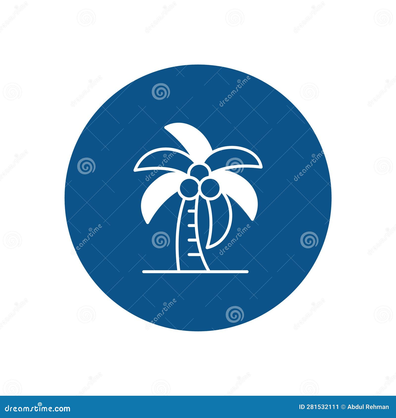 Peach Tree Vector Icon with Trendy Background Colors that Can Easily ...