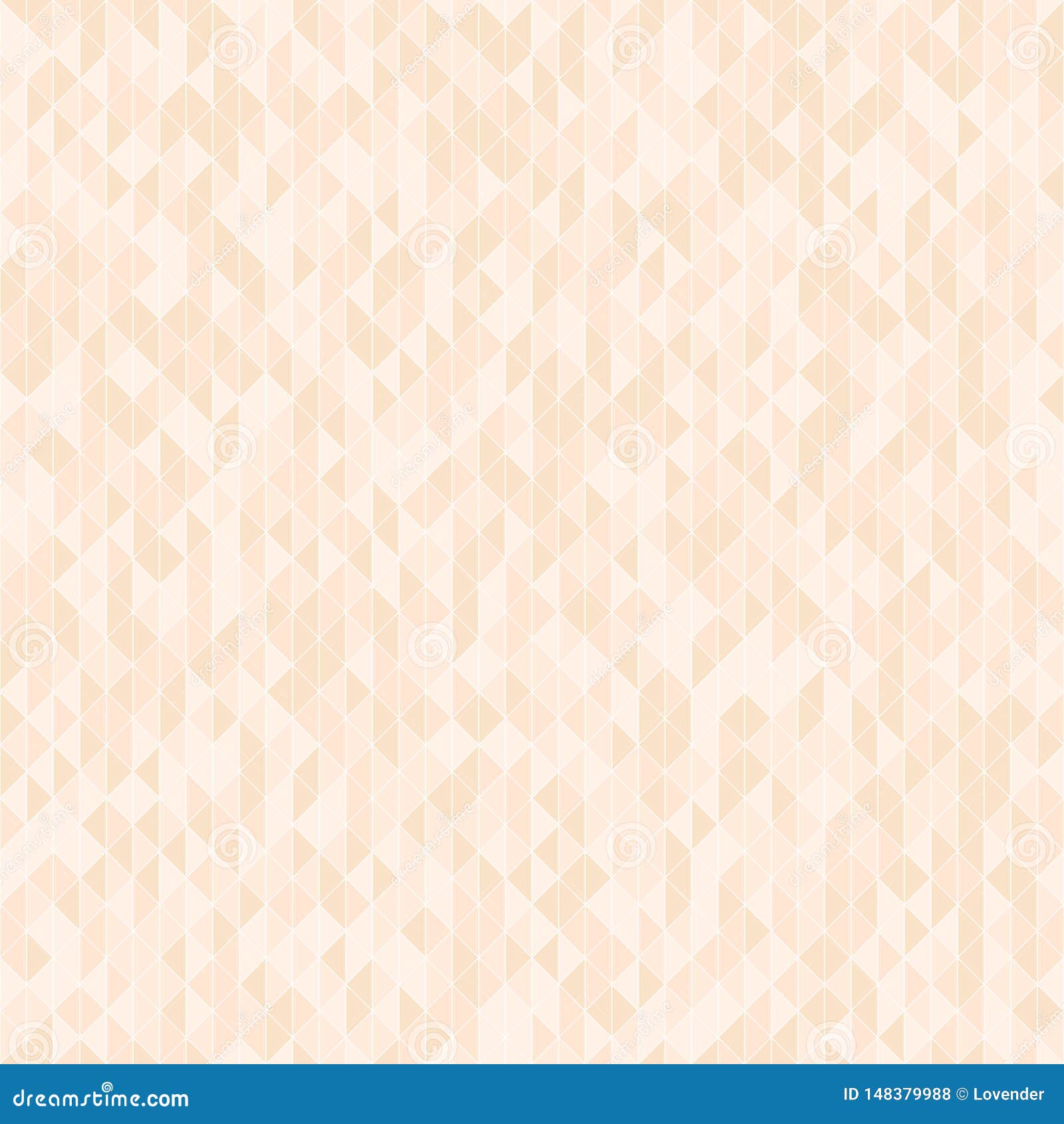 Peach Triangle Background. Seamless Vector Pattern Stock Vector ...