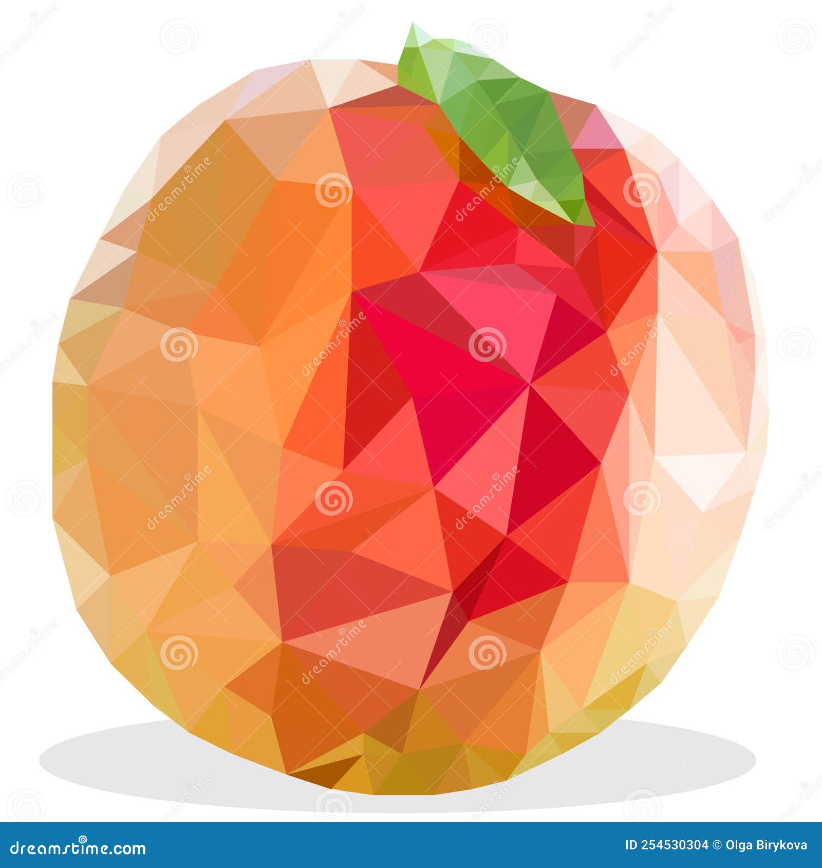 Peach stock illustration. Illustration of abstract, dessert - 254530304