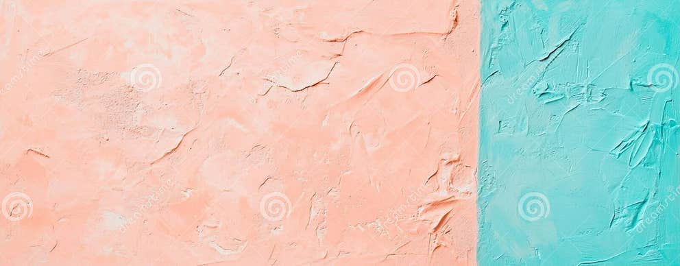 Peach and Turquoise Textured Background Creating a Vibrant Split Effect ...