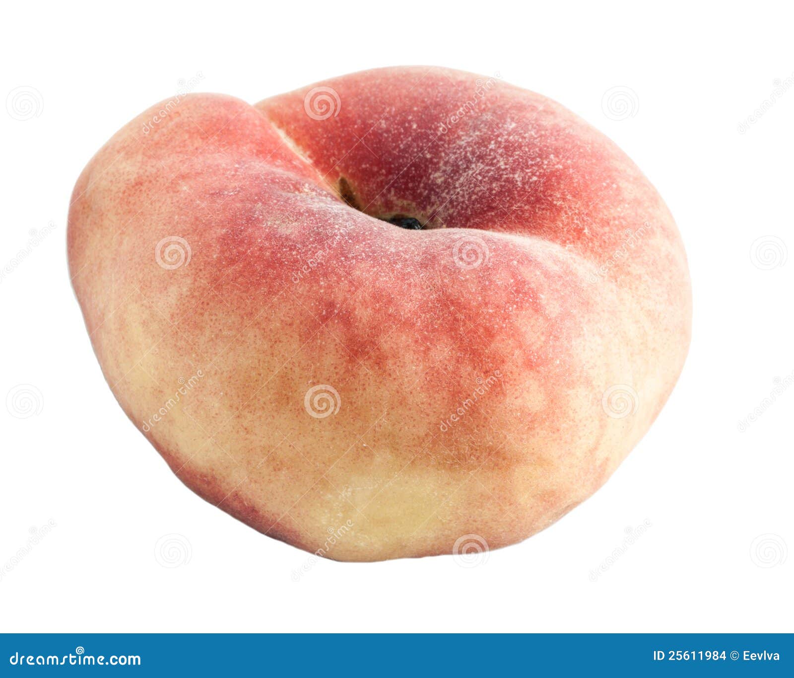 Peach With An Unusual Shape. Stock Photo - Image of nature, isolated ...