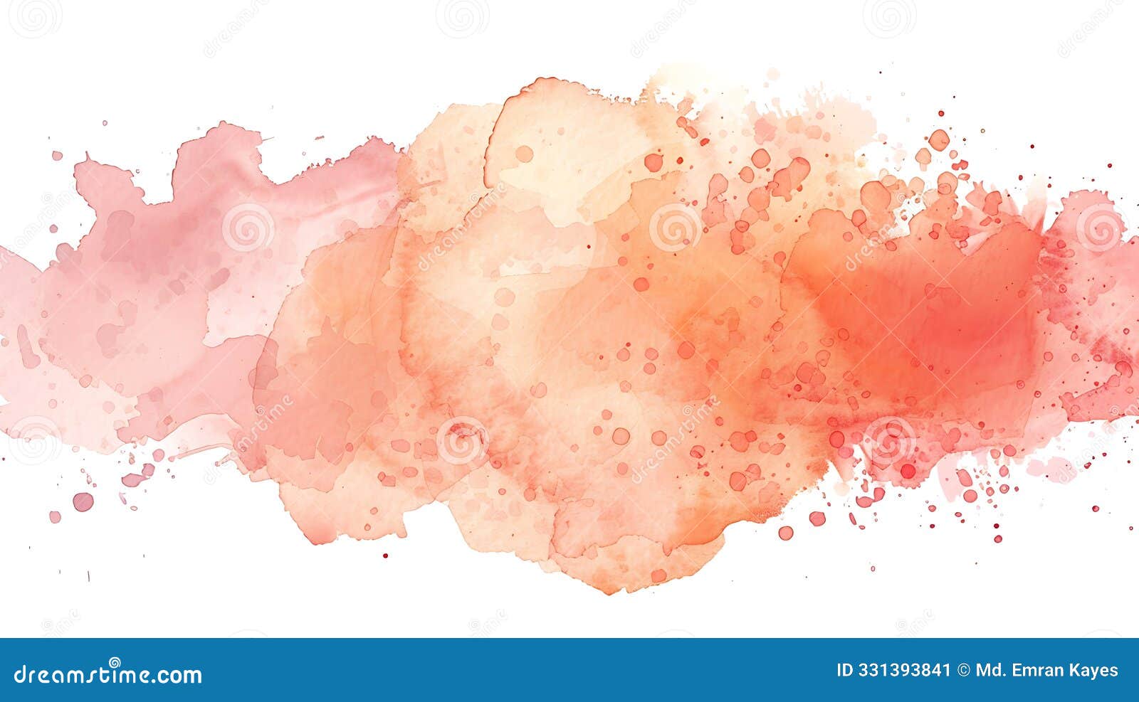 Brown Watercolor Pastel Splash on White Background Stock Illustration ...