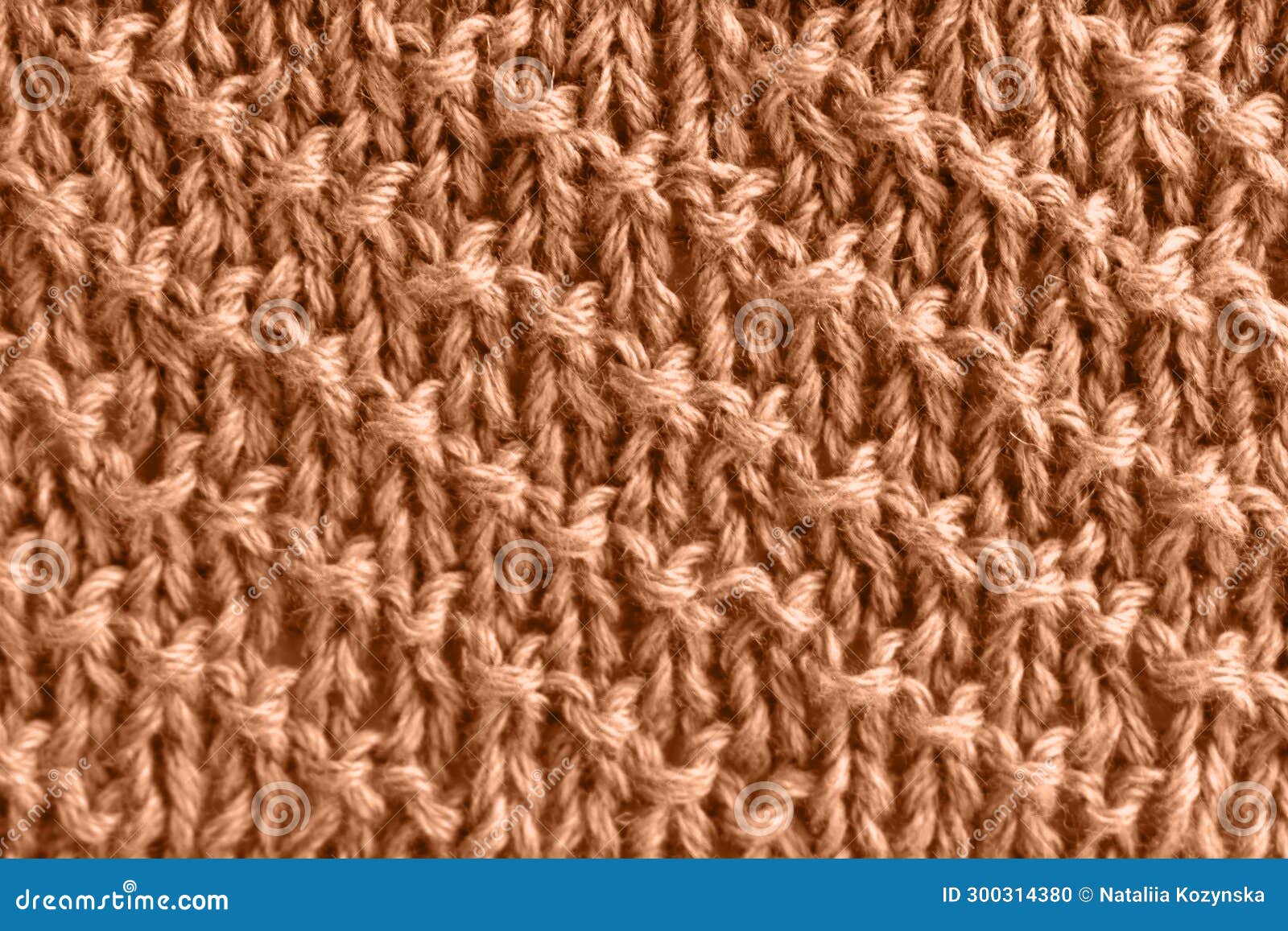 Peach Wool Knit with Diagonal Stripes. Color of the Year 2024 Stock ...