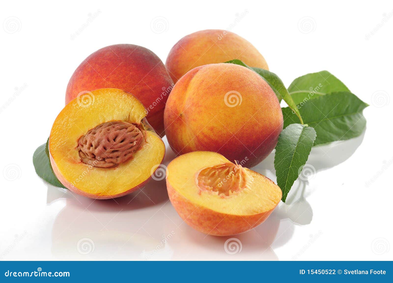 Peaches stock photo. Image of natural, yellow, nutrition - 15450522
