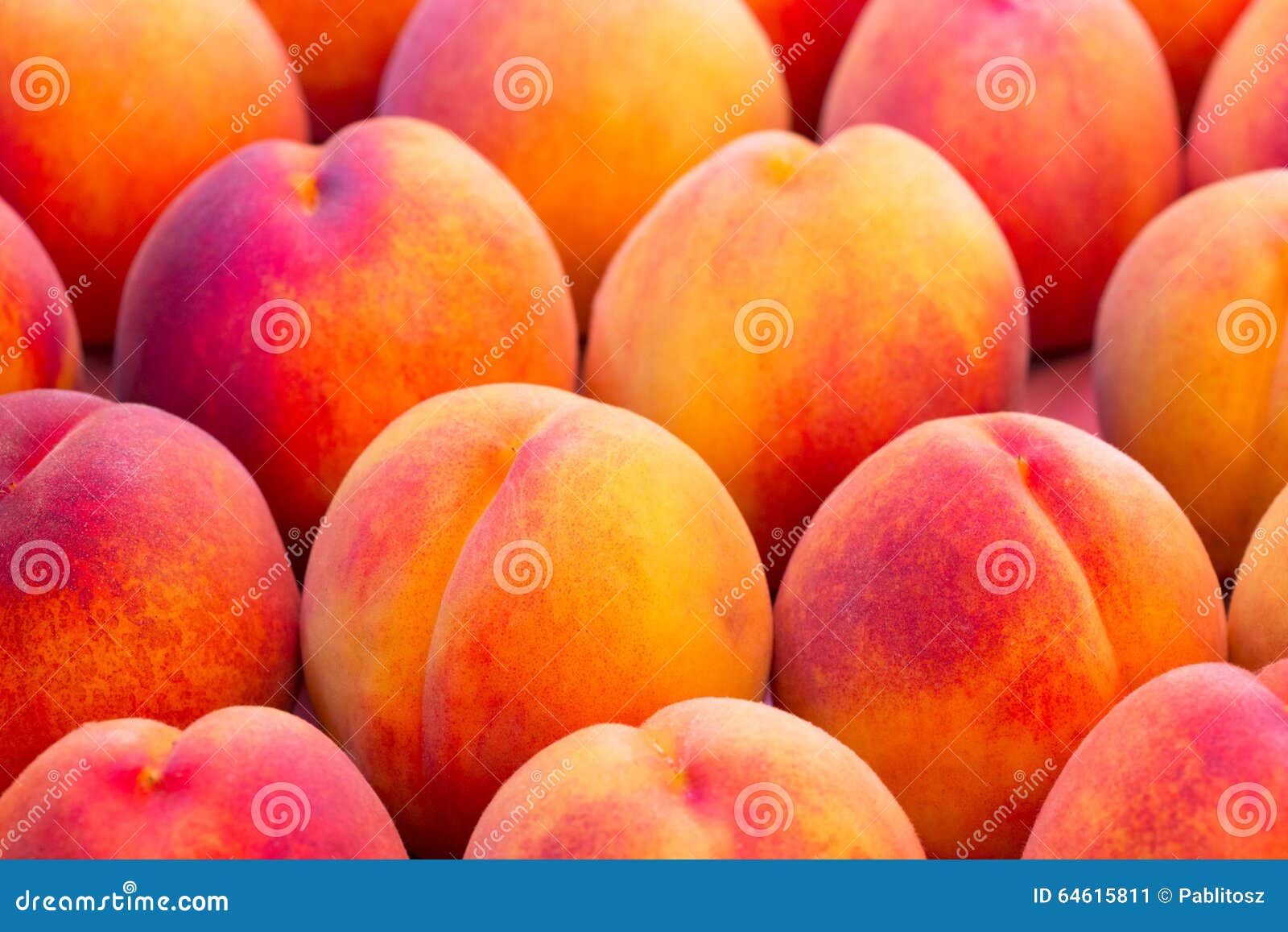 Peaches stock image. Image of close, closeup, group, harvest - 64615811