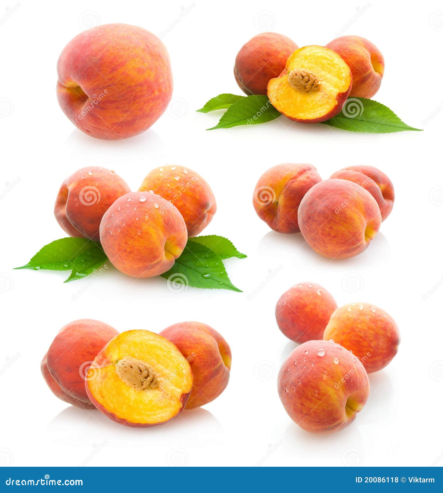Peaches collection stock photo. Image of healthy, juicy - 20086118