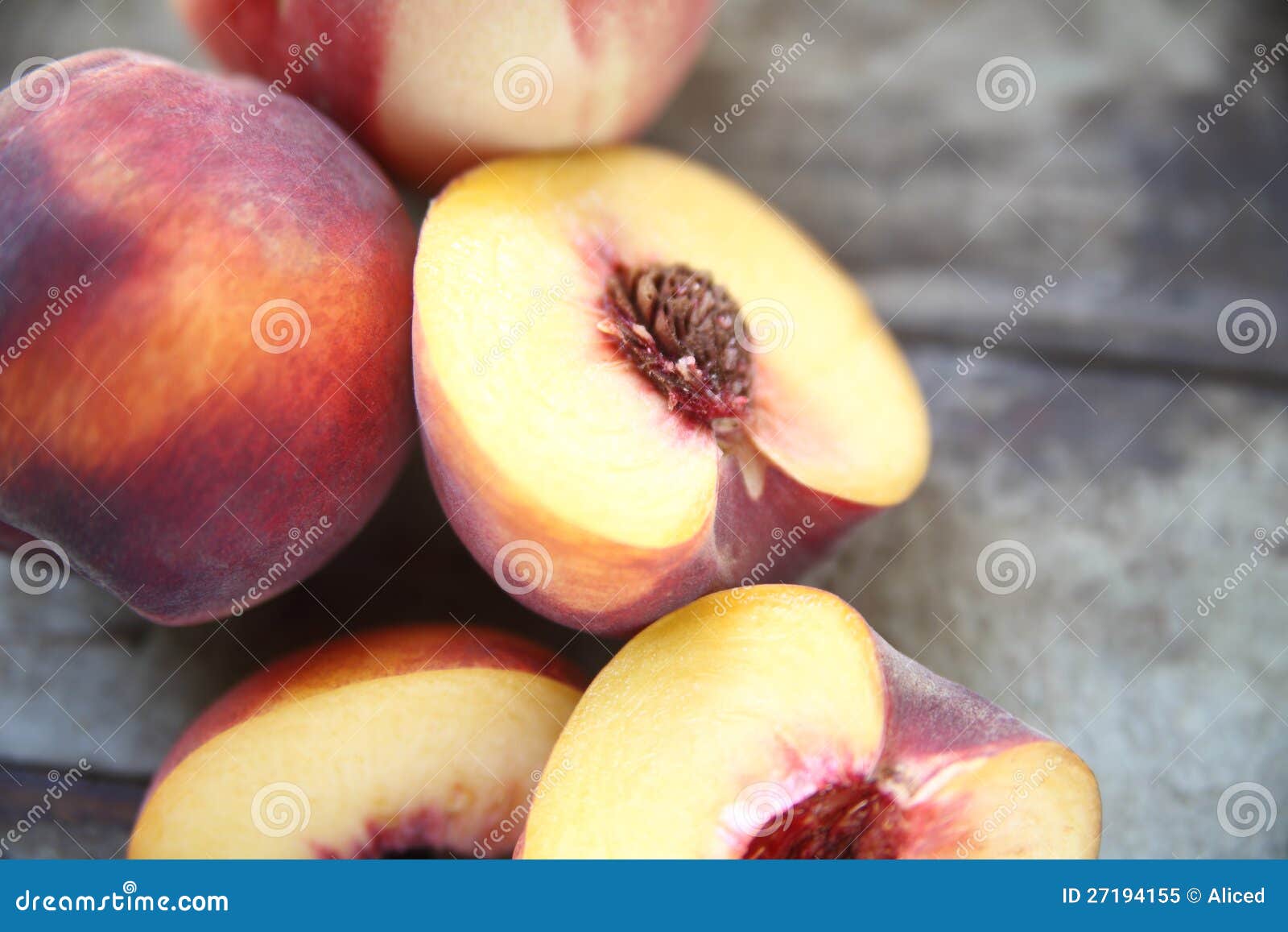 Peaches, halves and whole stock image. Image of gray - 27194155
