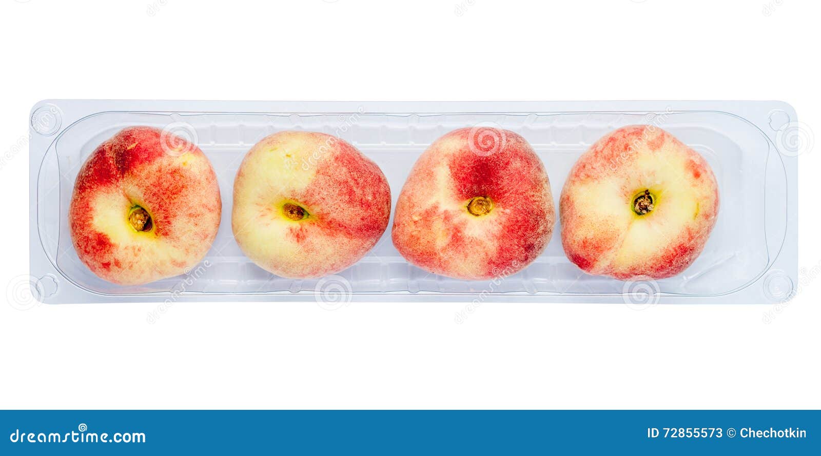 Peaches in Plastic Containers Stock Image - Image of healthy, juicy ...