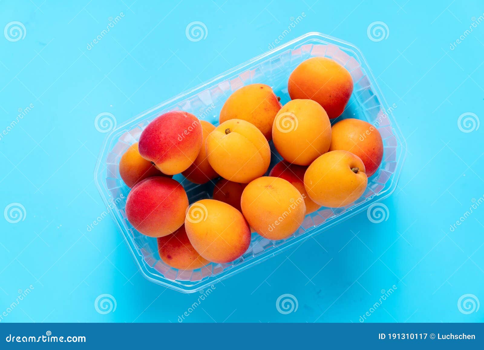 Peaches in Plastic Packaging from a Supermarket Stock Image - Image of ...