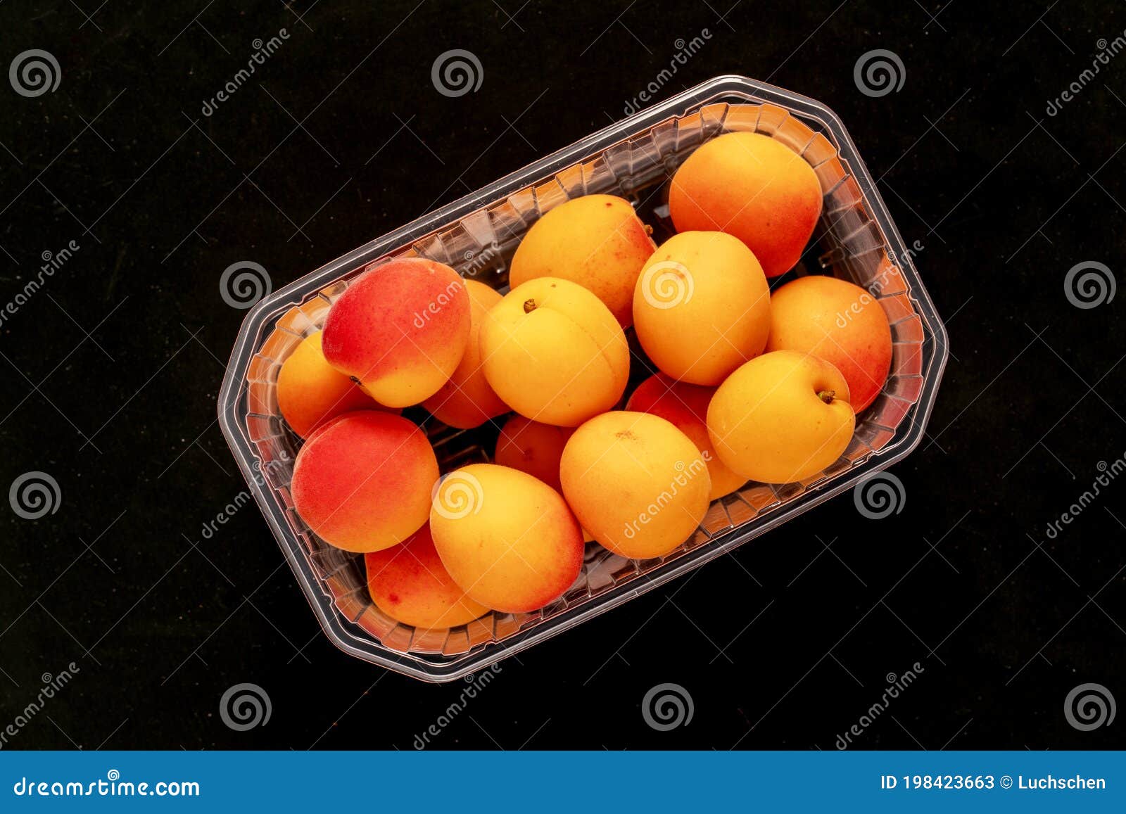 Peaches in Plastic Packaging from a Supermarket Stock Image - Image of ...