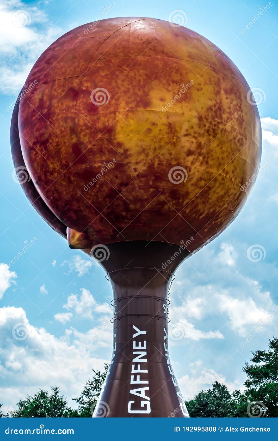 Peachoid Peach Water Tower in Gaffney South Carolina SC Along ...