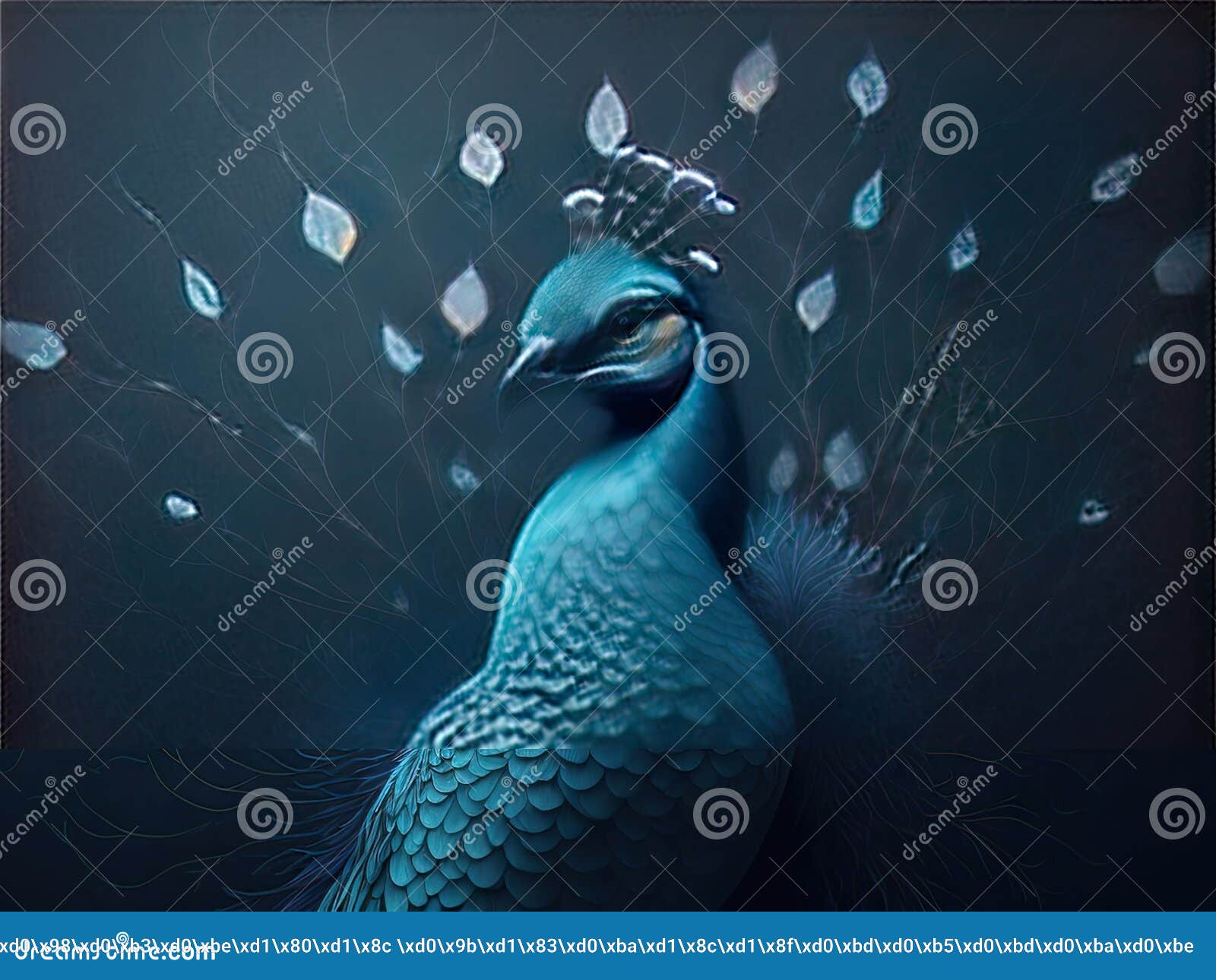 Peacock Abstract Wallpaper Soft Background. Ai Generative Stock ...