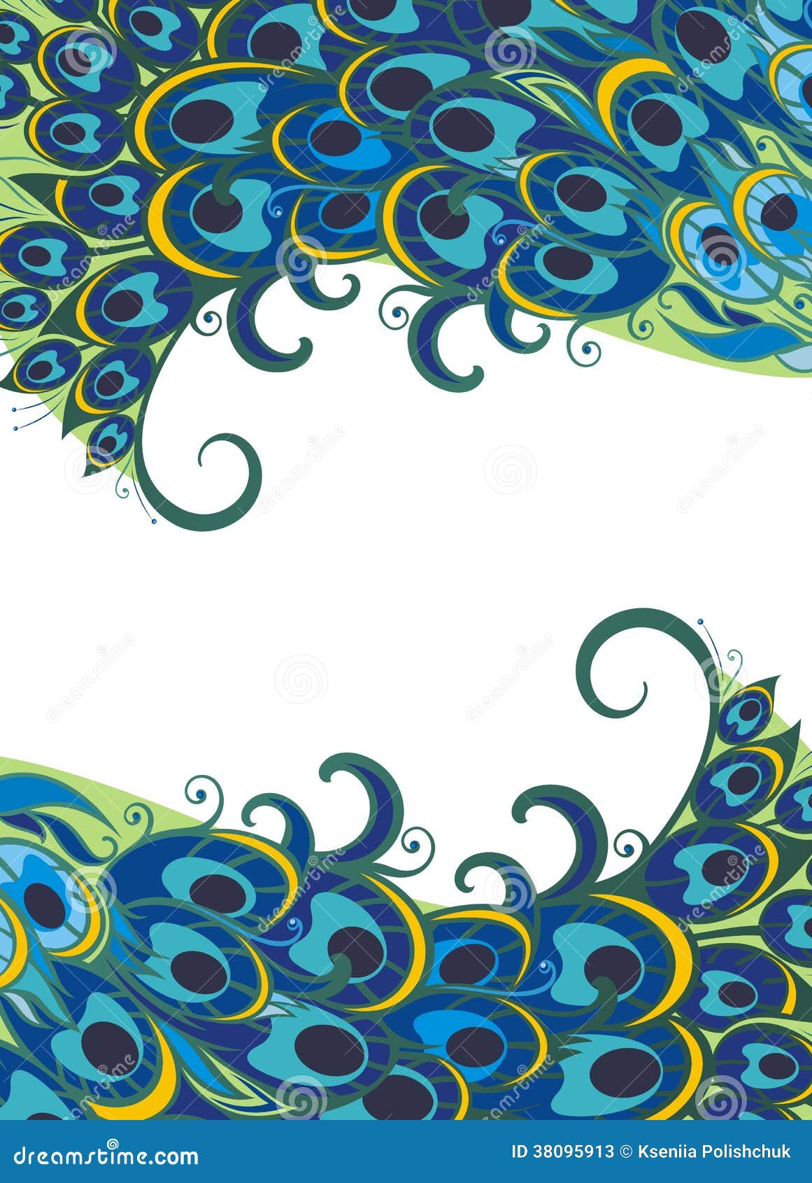 Peacock background stock vector. Illustration of elegant - 38095913