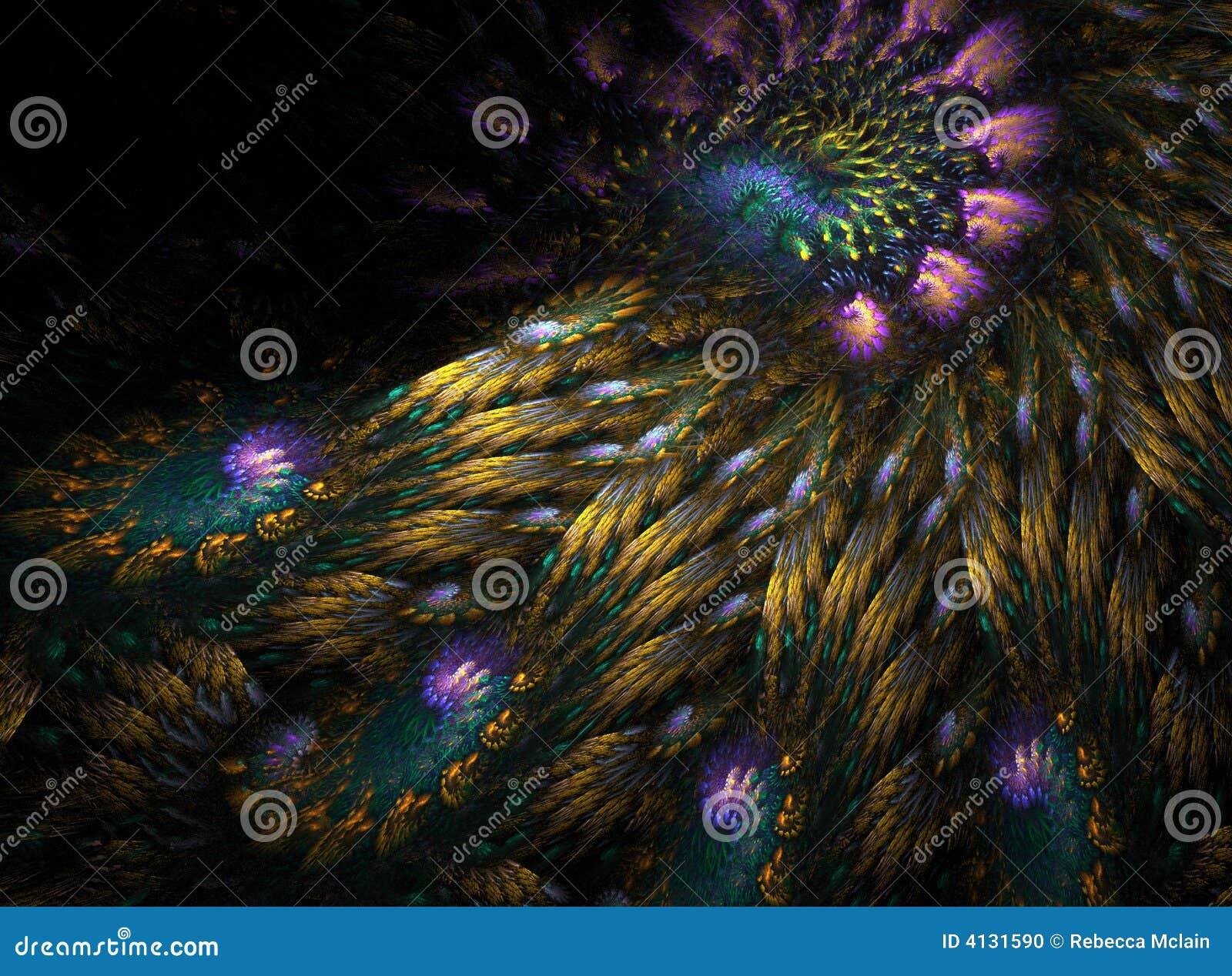 Peacock feathers fractal stock photo. Image of exotic - 4131590