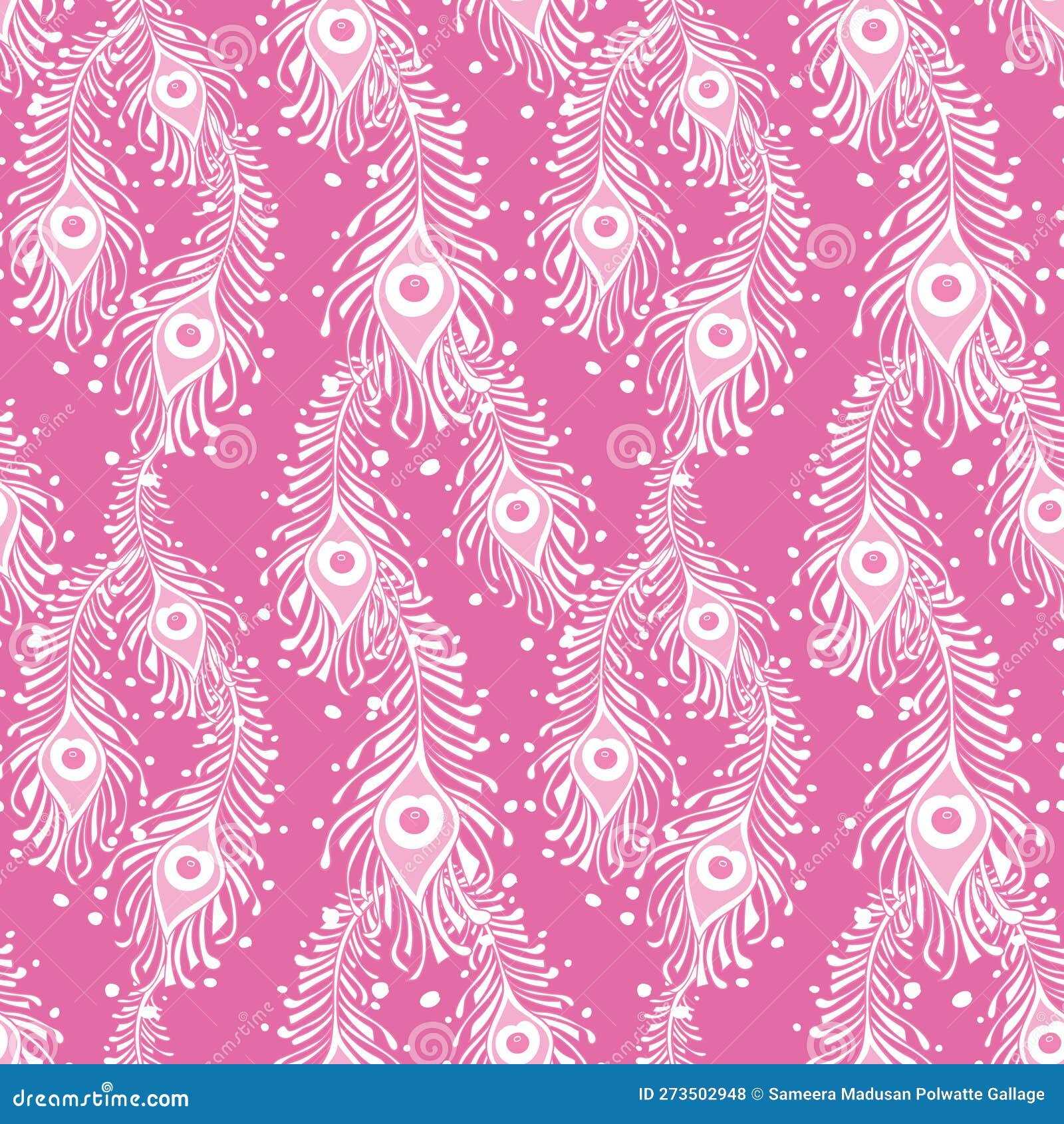 Peacock Feathers Seamless Pattern Peacock, Wallpaper, Pink Background ...