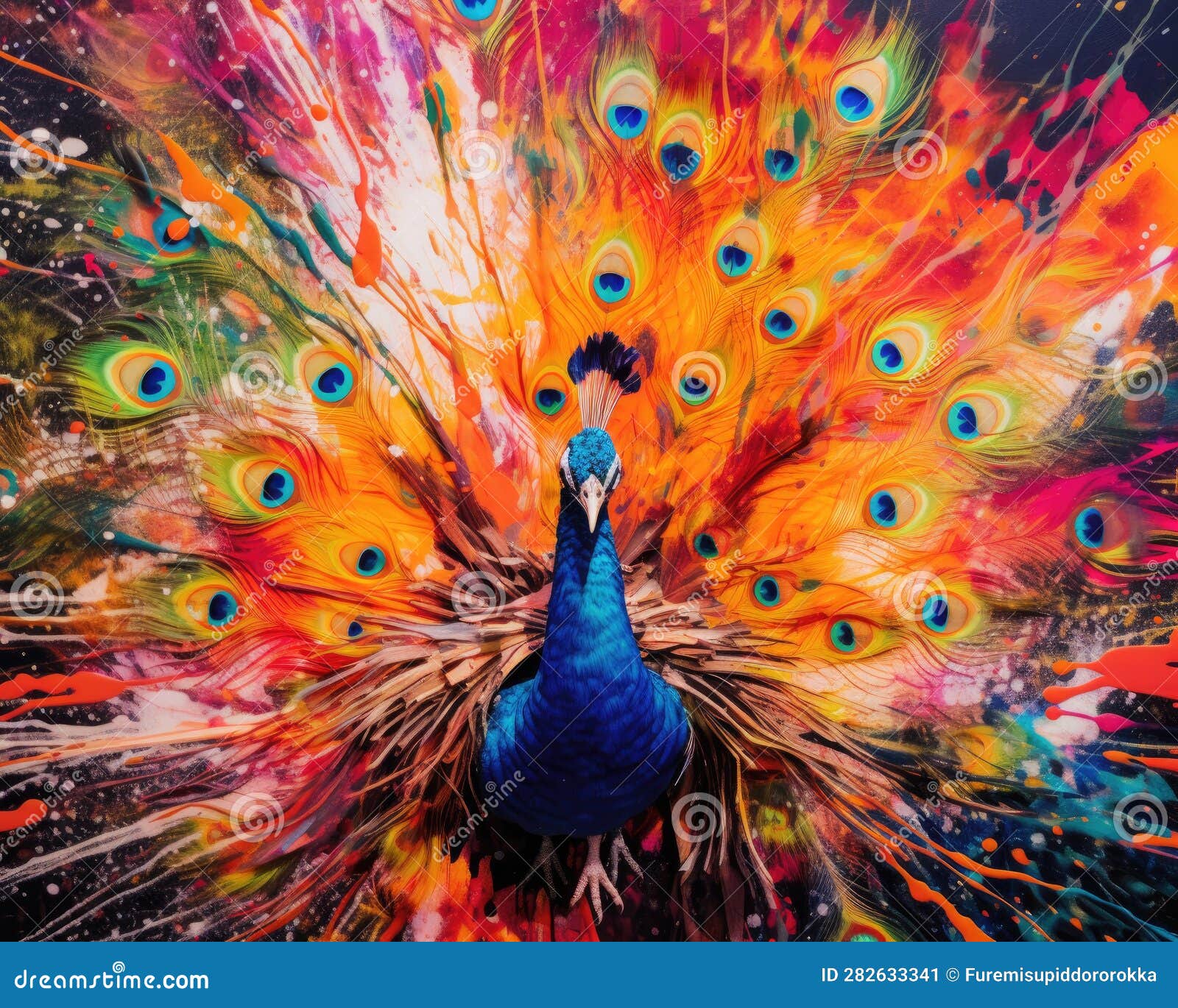 Peacock Form and Spirit through an Abstract Lens. Dynamic and ...