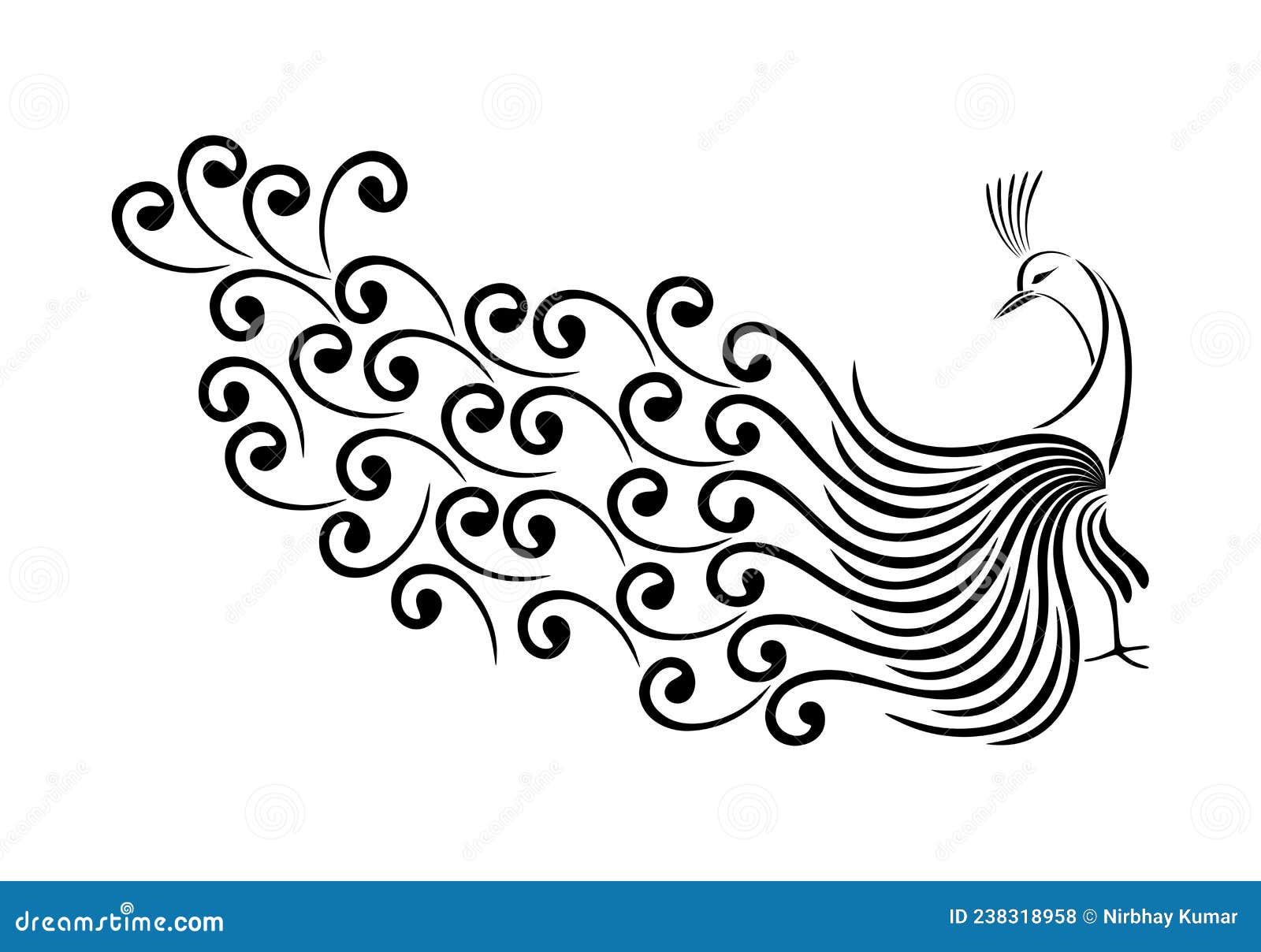 Peacock Laser Cutting Indian Design Stock Illustration - Illustration ...
