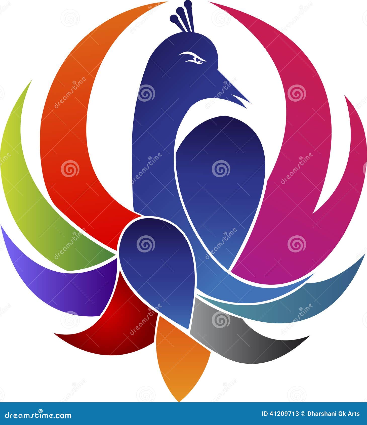 Peacock Logo Design Illustration, Peacock Icon, Beauty Logo, Luxurious ...