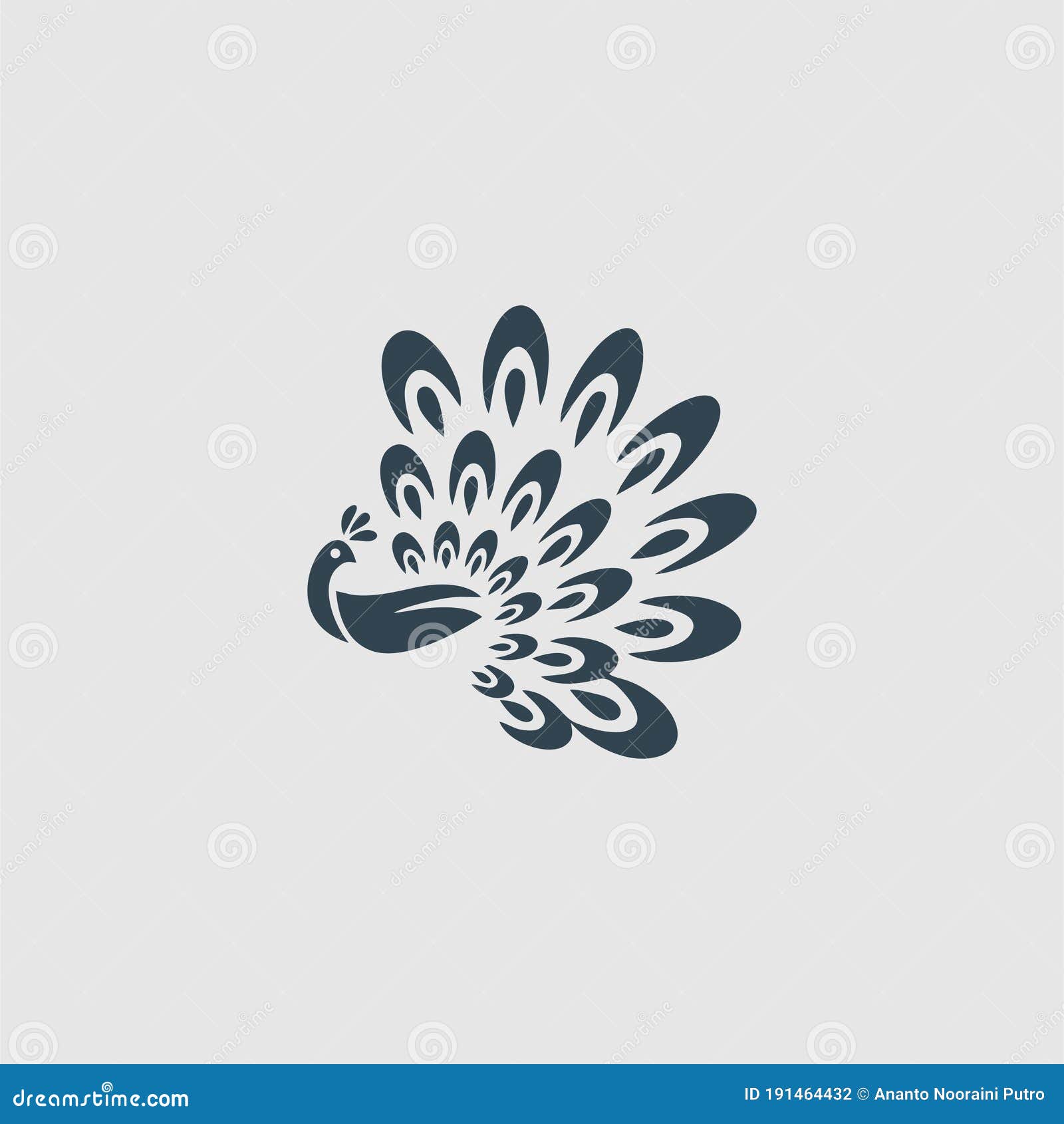 Peacock Monogram Design Logo Inspiration Stock Vector - Illustration of ...