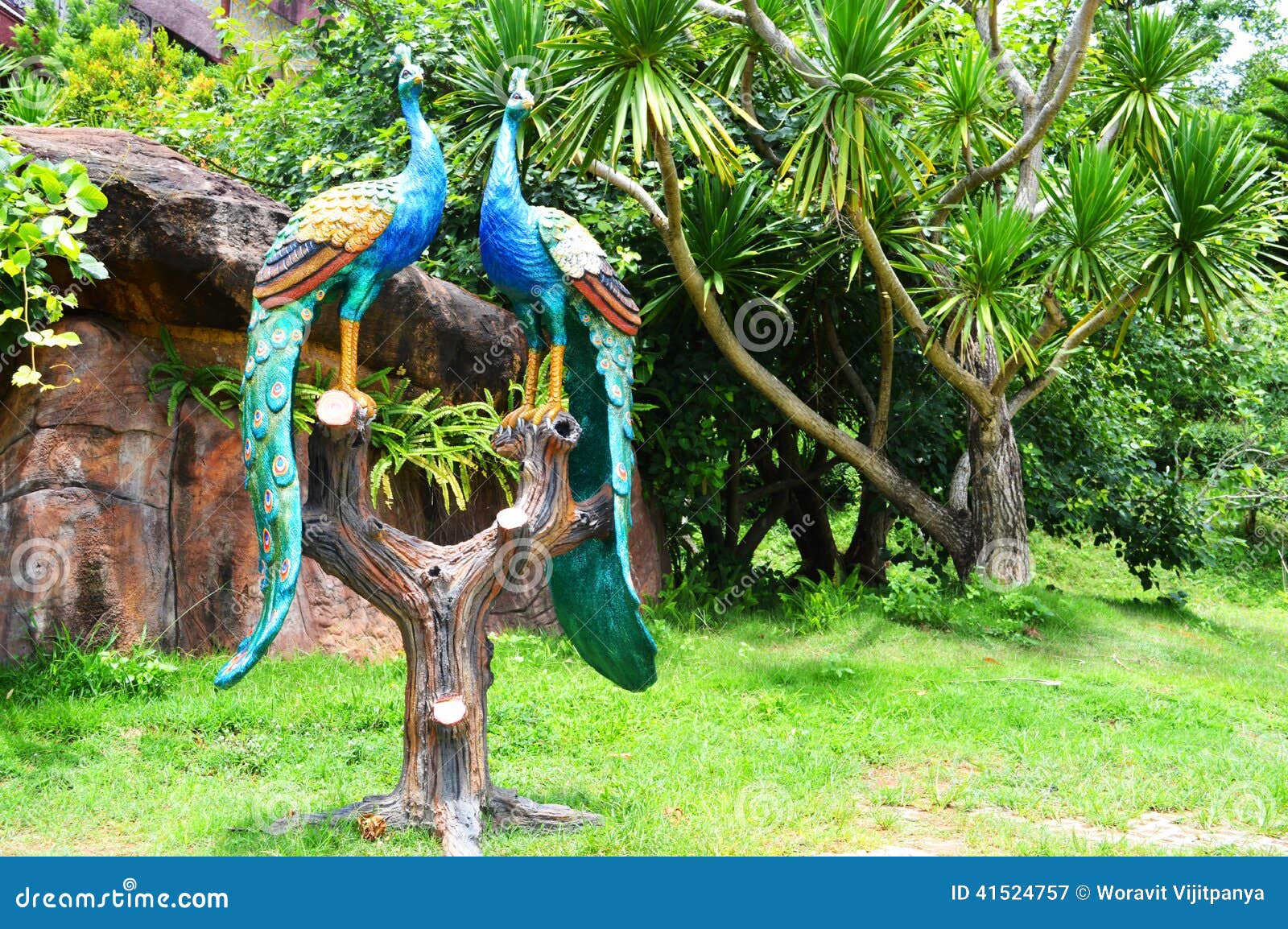 Peacock statue stock image. Image of historic, feathers - 41524757