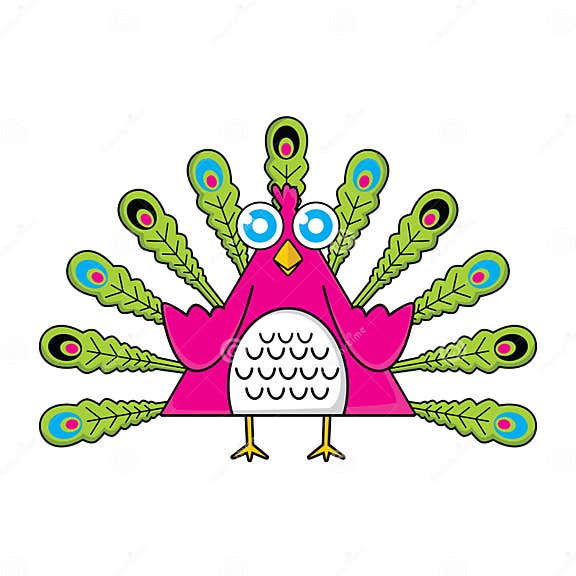 Peacock. Vector Illustration Decorative Design Stock Vector ...