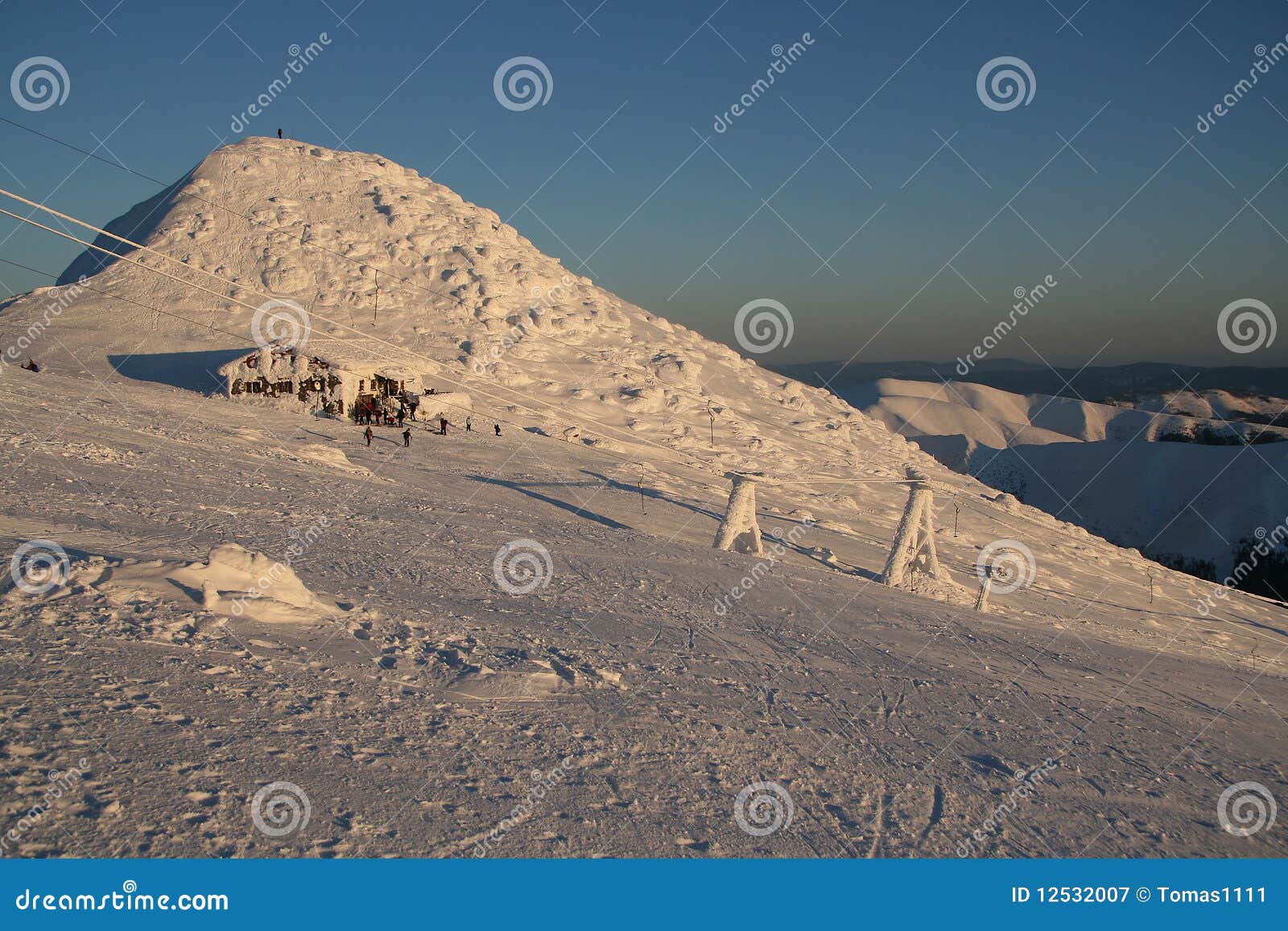 Peak Chopok in the Ski Resort Jasna - Slovakia Stock Image - Image of ...