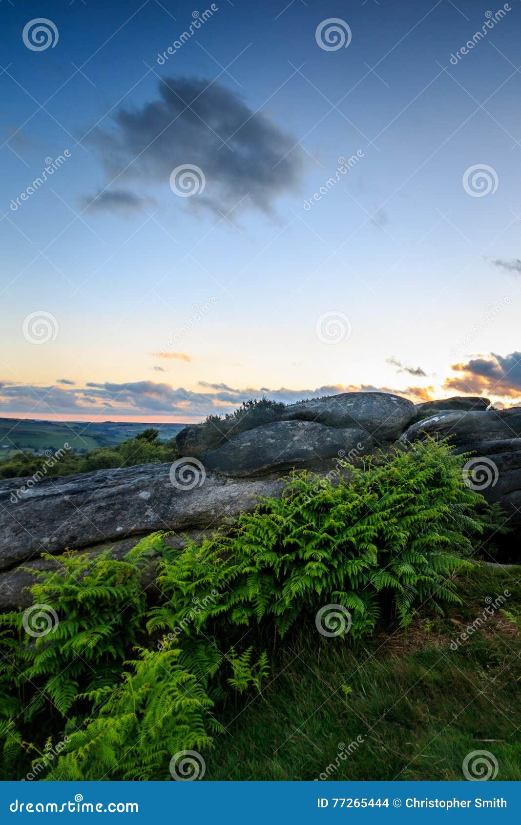 Peak District view stock photo. Image of landscape, dramatic - 77265444