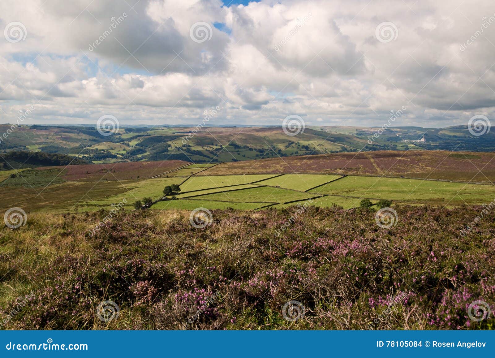 Peak district stock photo. Image of summer, meadows, view - 78105084