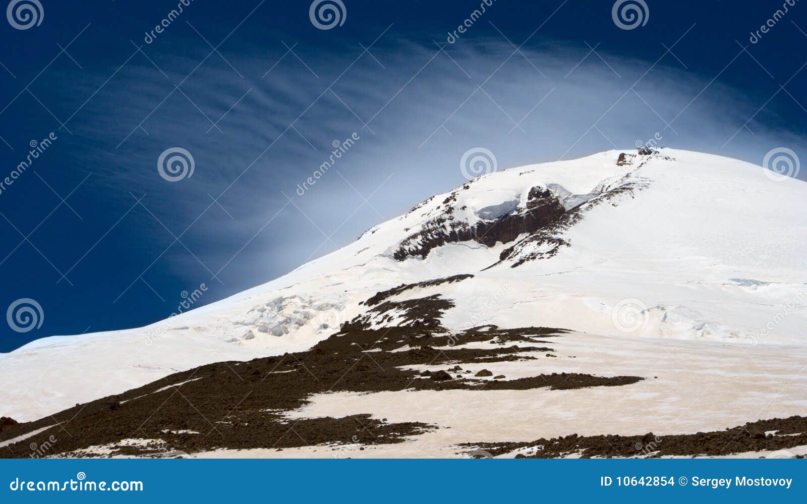 Peak of Elbrus stock photo. Image of highest, bright - 10642854