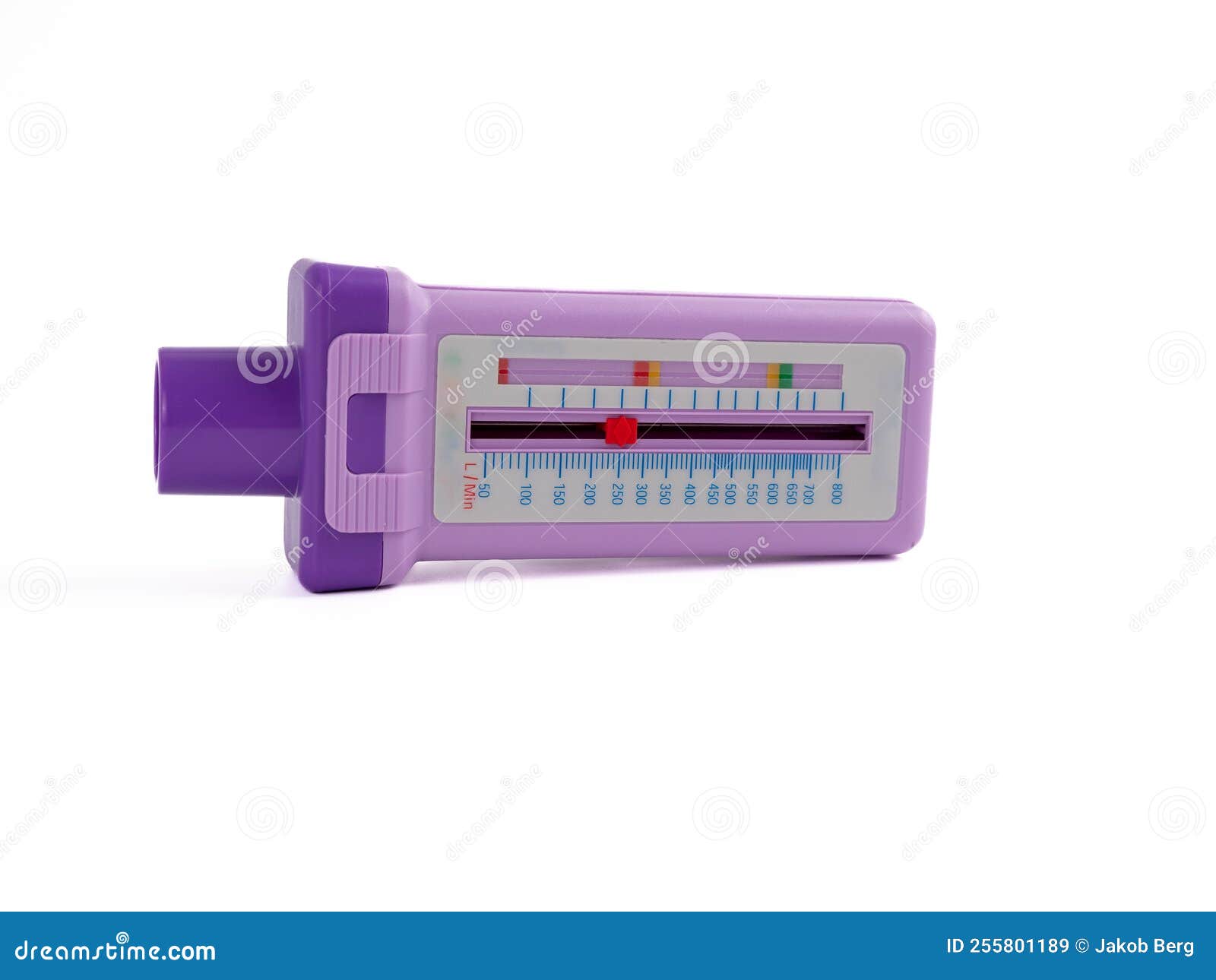 Peak Flow Meter With Chart Used To Measure Breathing To Diagnose And ...