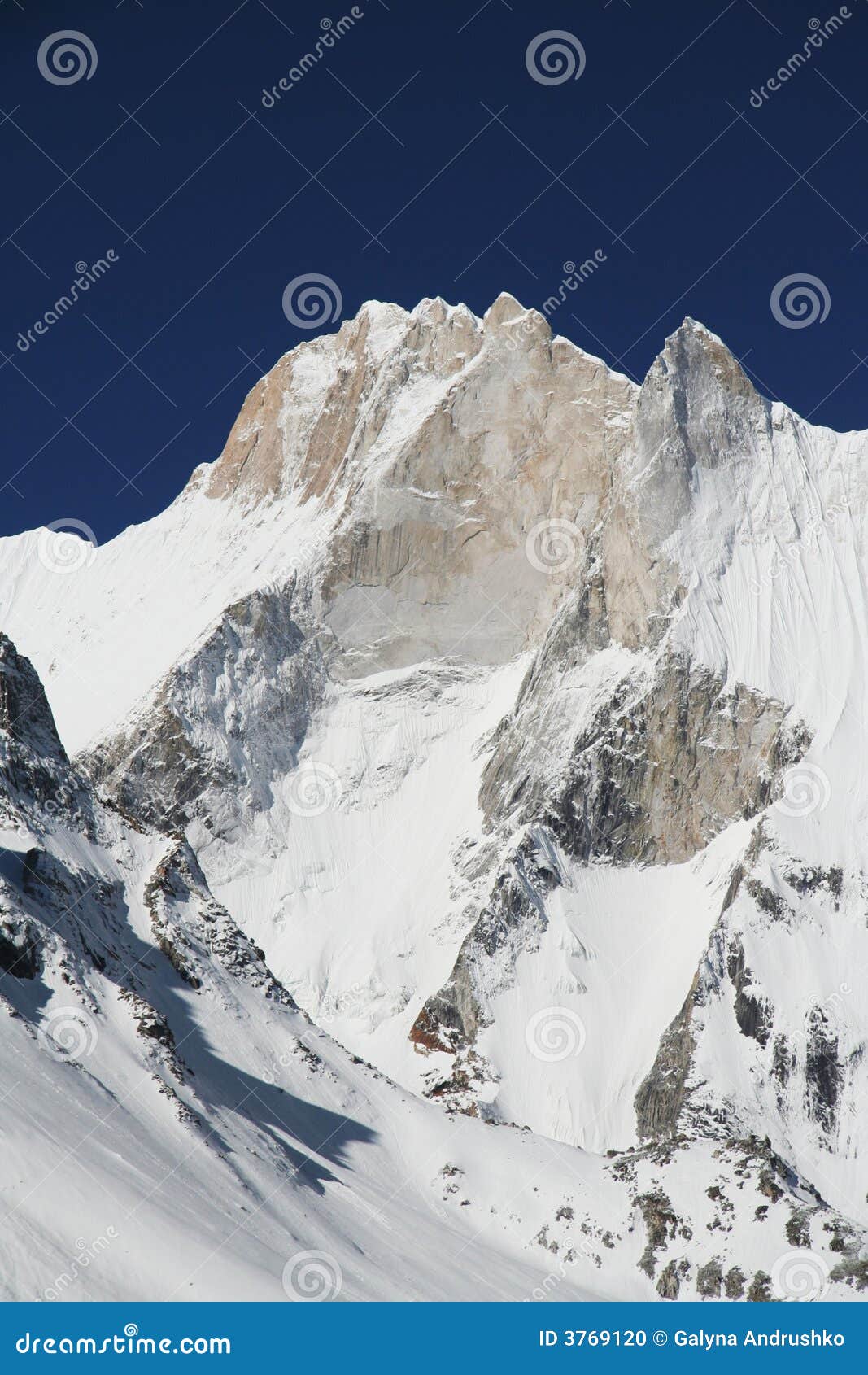 Peak Meru stock photo. Image of exploring, hindu, himalayan - 3769120