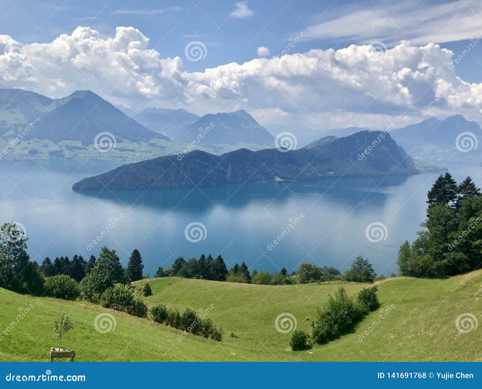 Peak of Mount Rigi stock photo. Image of overlook, mount - 141691768