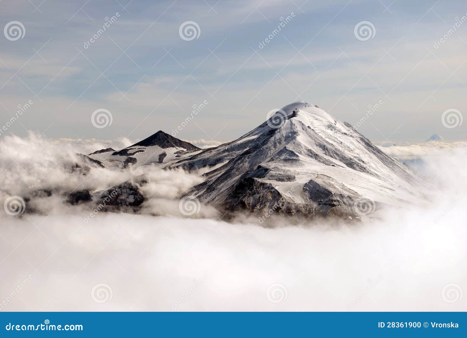 The Peak of Mountains Above Clouds Stock Photo - Image of national ...