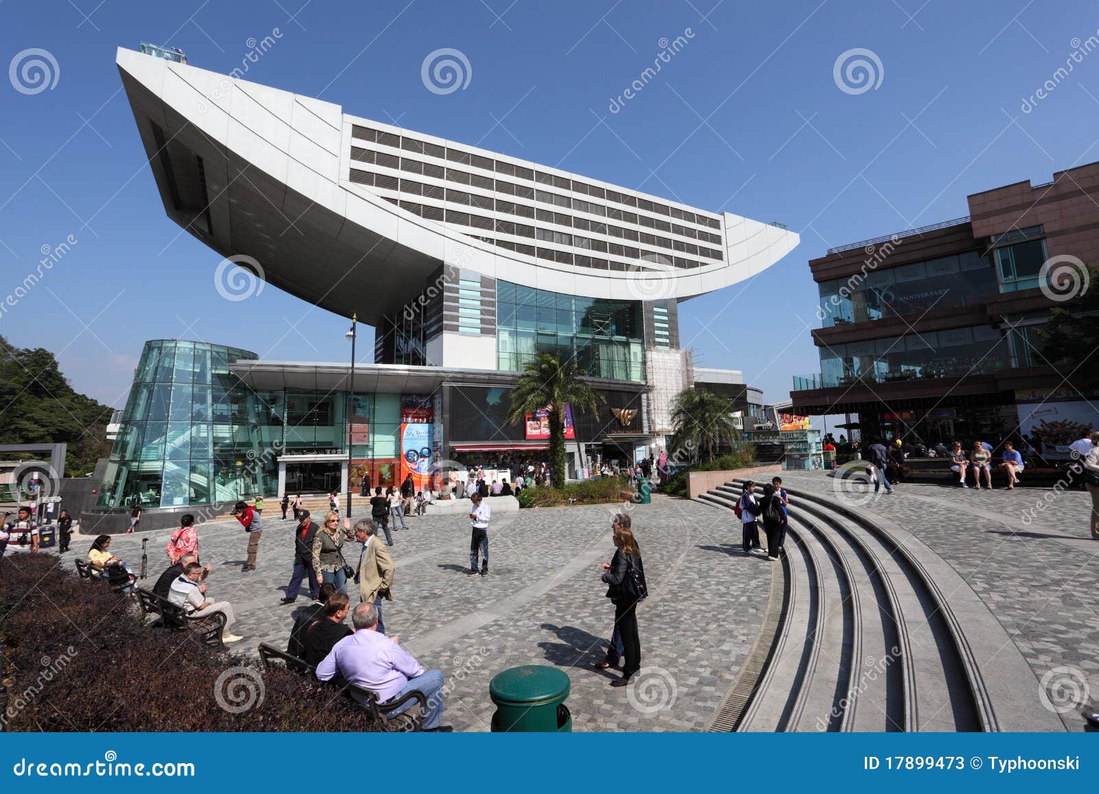 Peak Tower in Hong Kong editorial stock photo. Image of futuristic ...