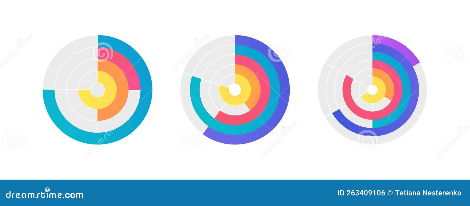 Peak Traffic Times Infographic Chart Design Elements Set Stock Vector ...