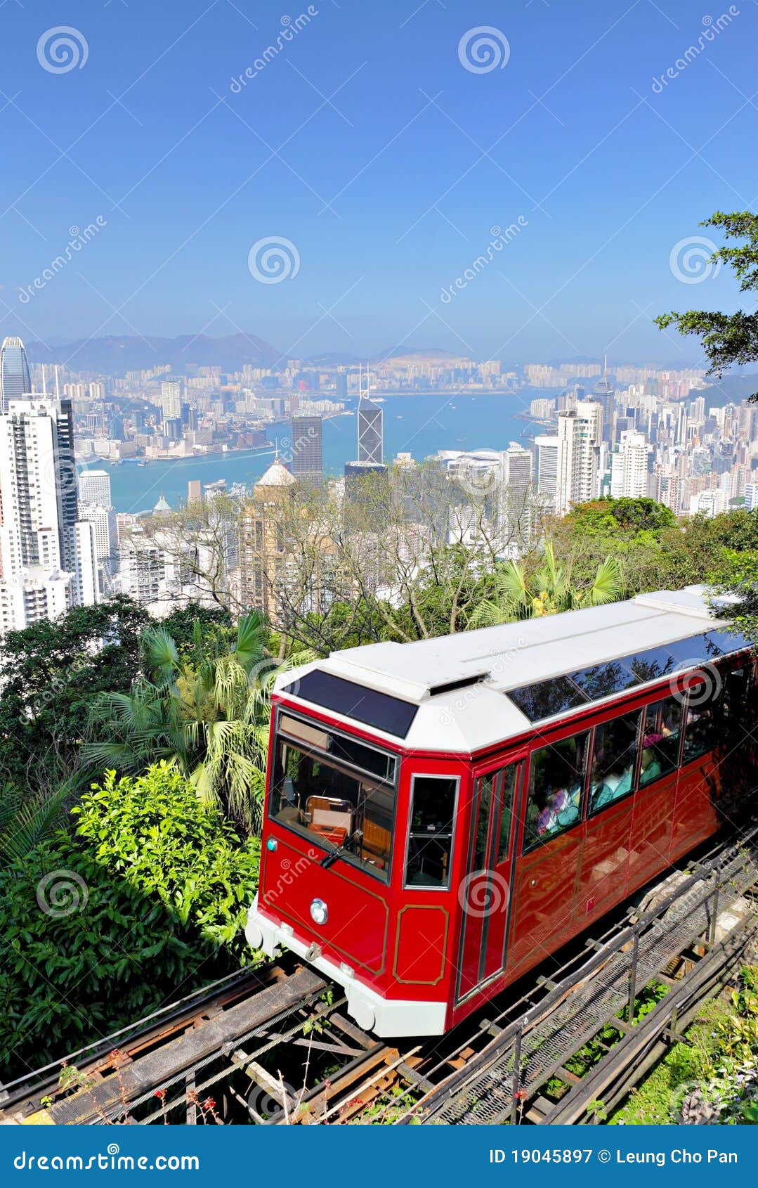 Peak tram in Hong Kong stock image. Image of peak, citylife - 19045897