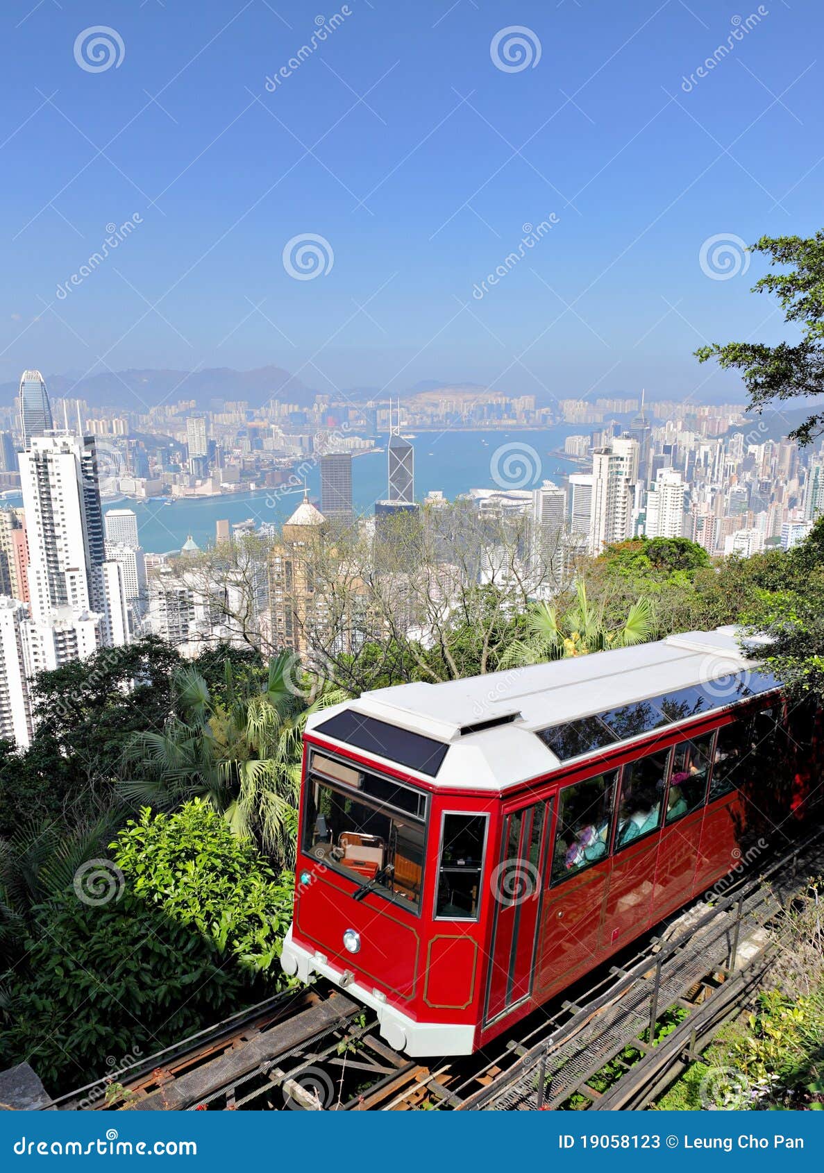 Peak tram in Hong Kong stock image. Image of lifestyle - 19058123