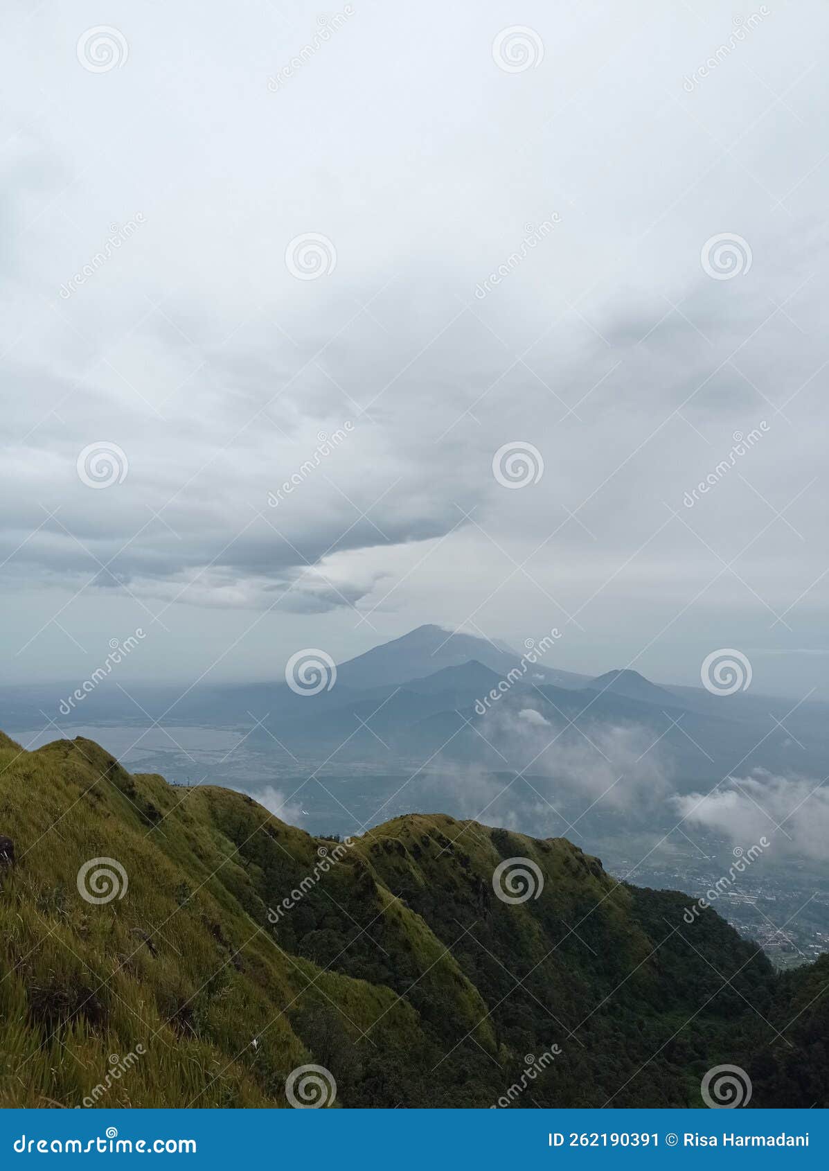 The Peak View of Ungaran Mountain Stock Image - Image of fell, peak ...