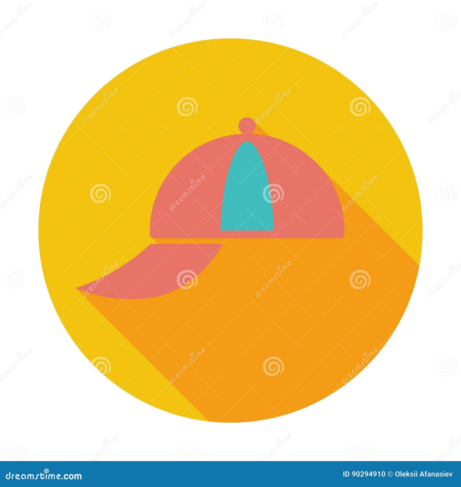 Peaked cap stock vector. Illustration of fashion, peak - 90294910
