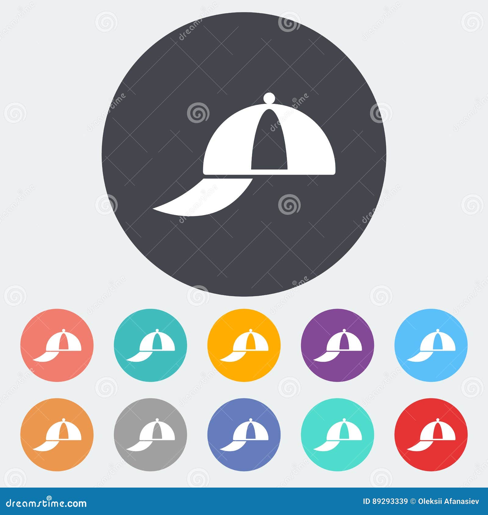 Peaked cap stock vector. Illustration of beauty, black - 89293339